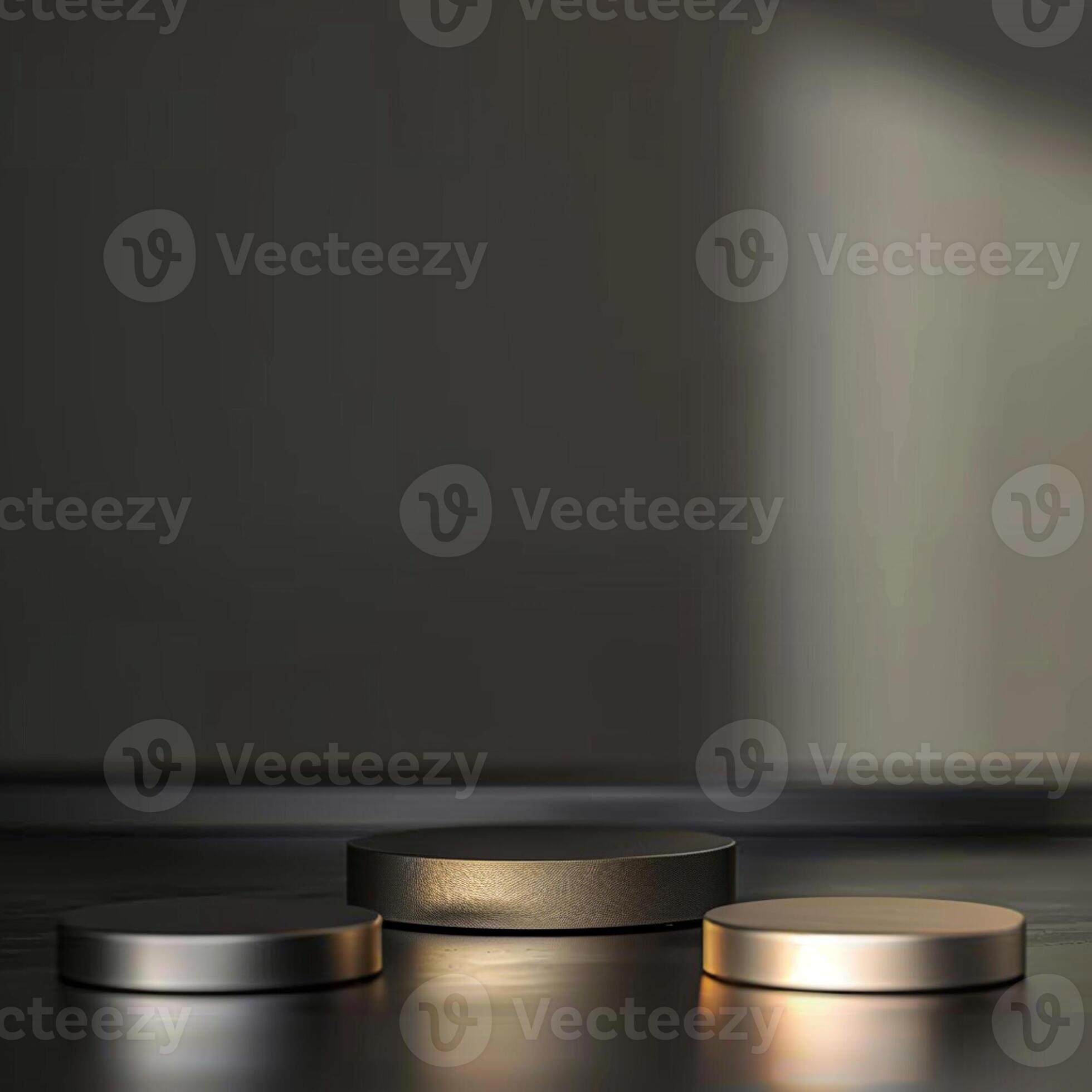Three different types of metal containers on a table 50328720 Stock Photo at Vecteezy