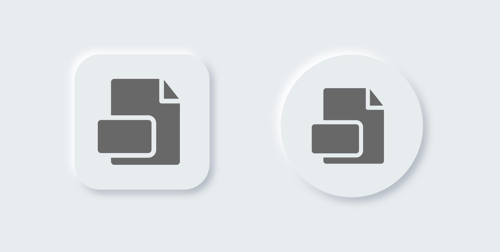 Format Solid Icon In Neomorphic Design Style File Type Signs Illustration 50333350 Vector Art