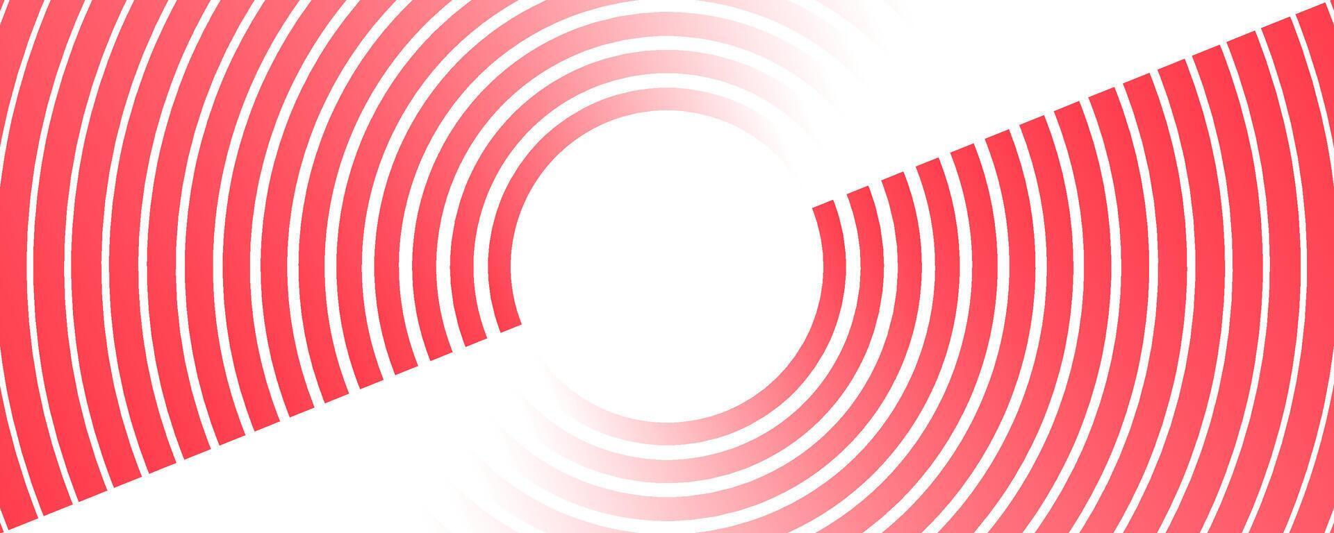 Red white abstract background overlap layer on bright space with circles effect decoration ...