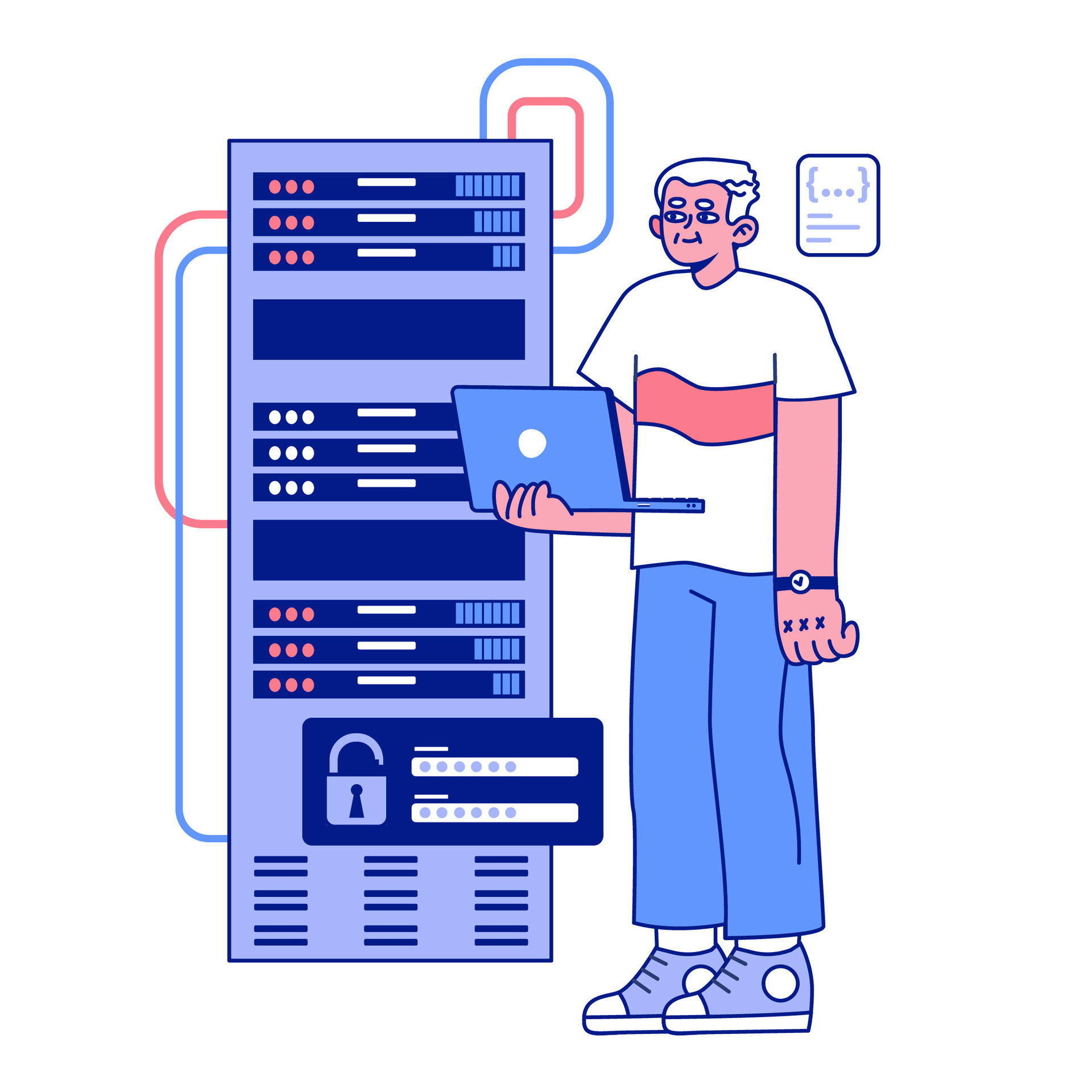 Senior Developer Oldman Programming And Coding Developing 50345255 Vector Art At Vecteezy 1617