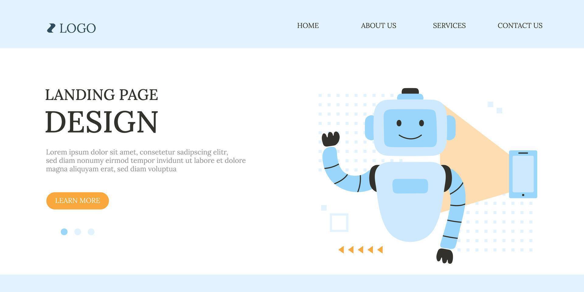 AI chatbot landing page template 50345377 Vector Art at Vecteezy AI chatbot landing page template 50345377 Vector Art at Vecteezy