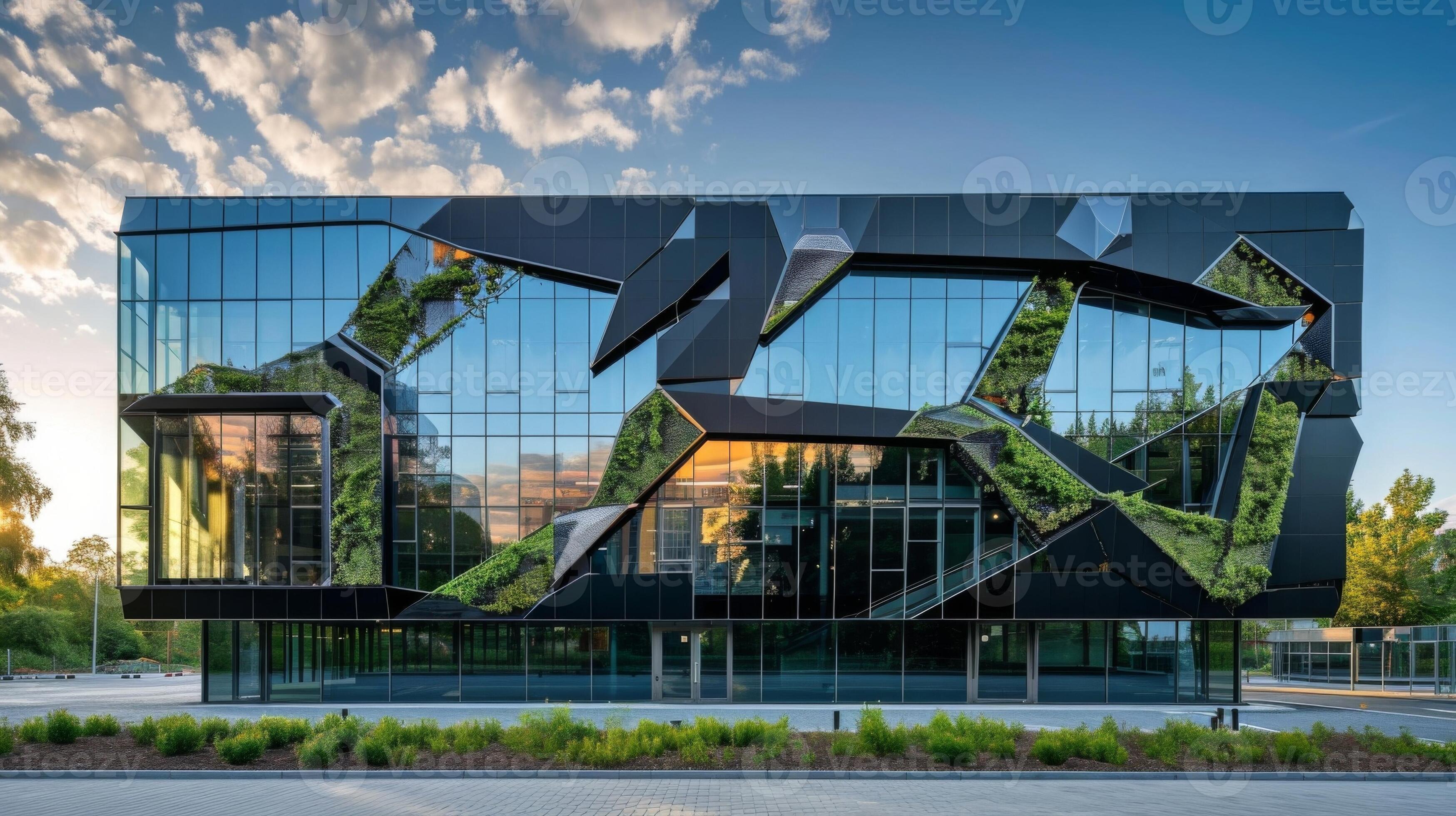 The Exterior Of This Office Building Draws Inspiration From Contemporary Art Installations Using