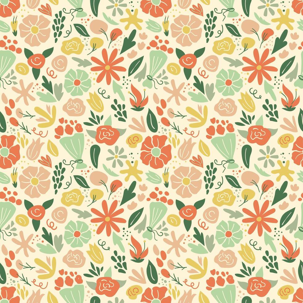Floral Abstract Seamless Pattern 50359375 Vector Art At Vecteezy