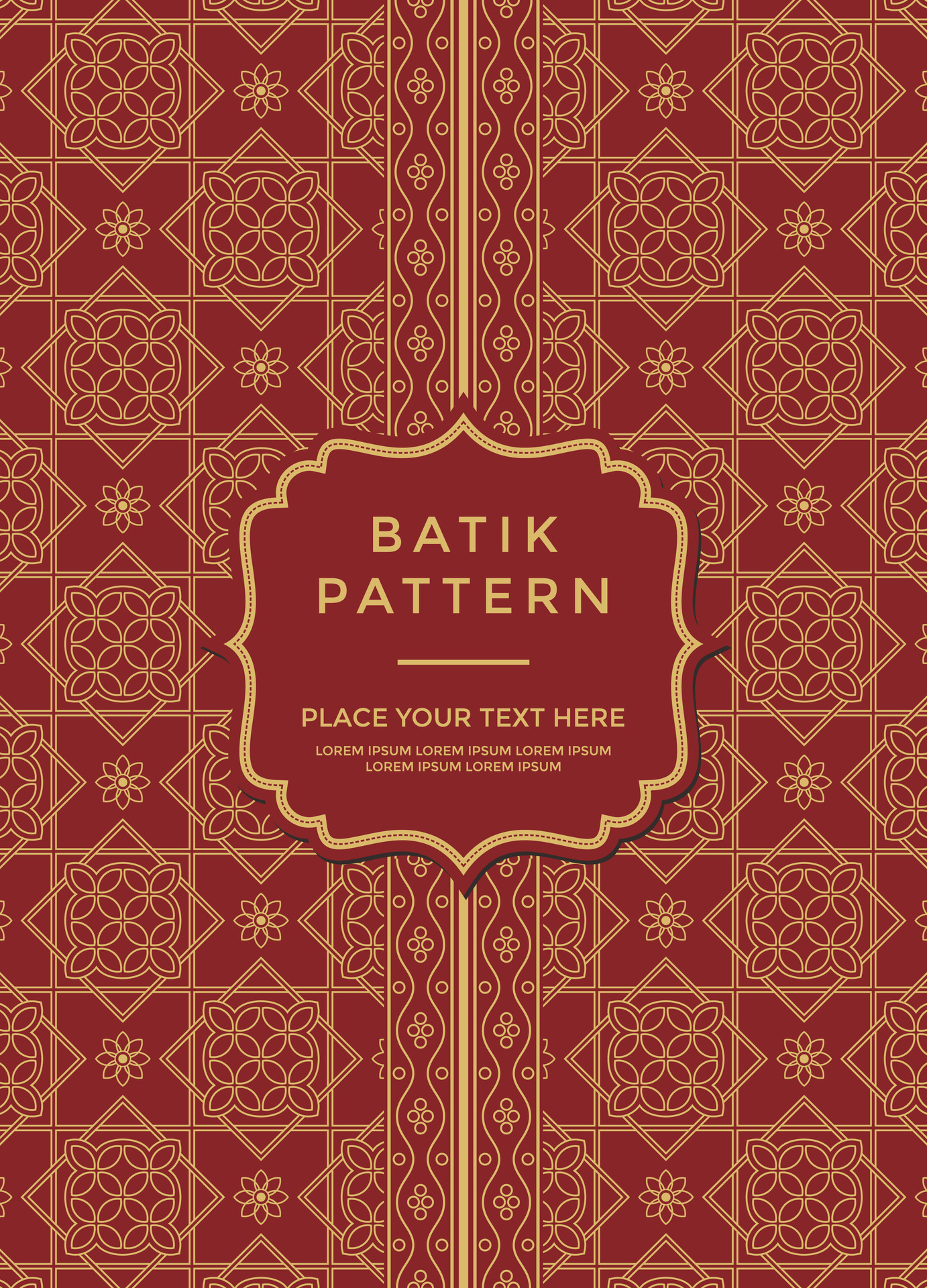 batik pattern template 50361570 Vector Art at Vecteezy