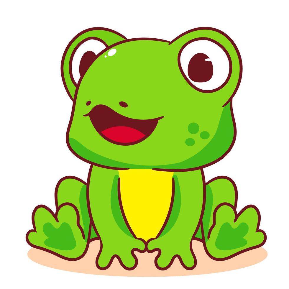 Adorable Frog Cartoon Vector Art, Icons, and Graphics for Free Download