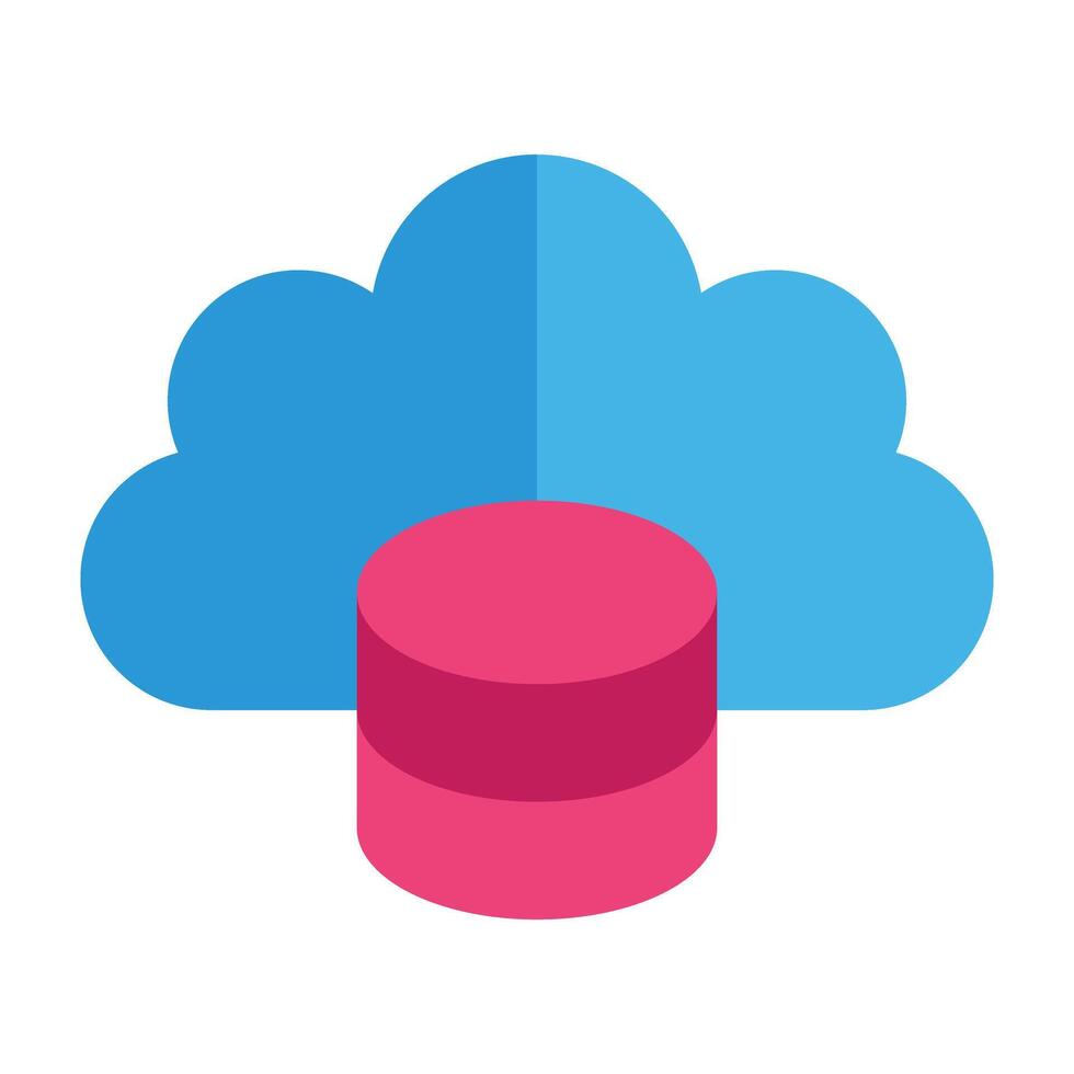 Cloud Data Flat Icon Design 50367389 Vector Art at Vecteezy