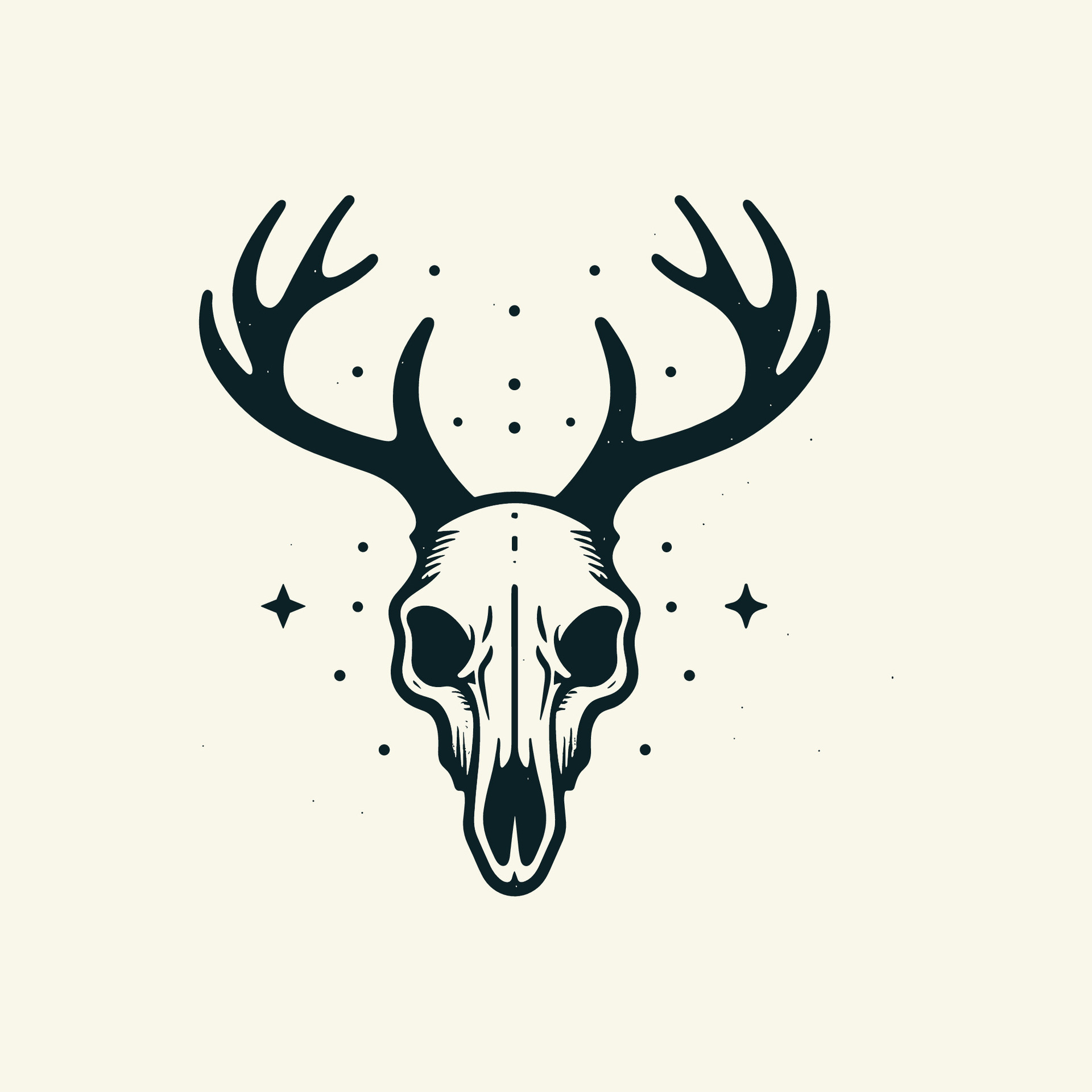 deer head skull vintage logo illustration 50377877 Vector Art at Vecteezy