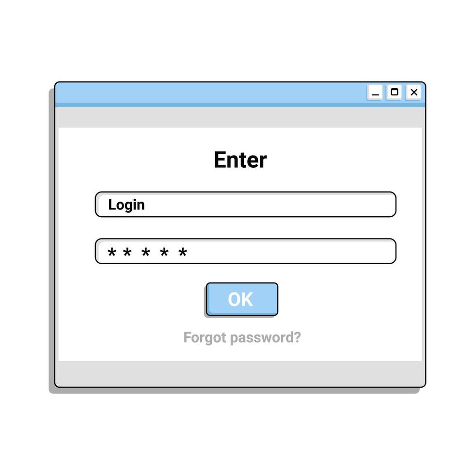 Old Authorization Window For Website Digital Registration Panel On