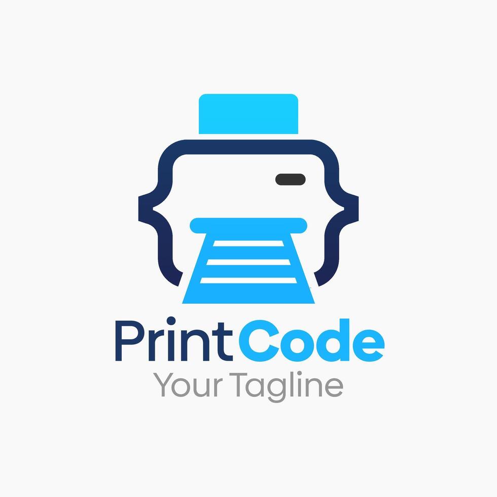 Print Code Logo Design Template. Good for Business, Agency, Community ...