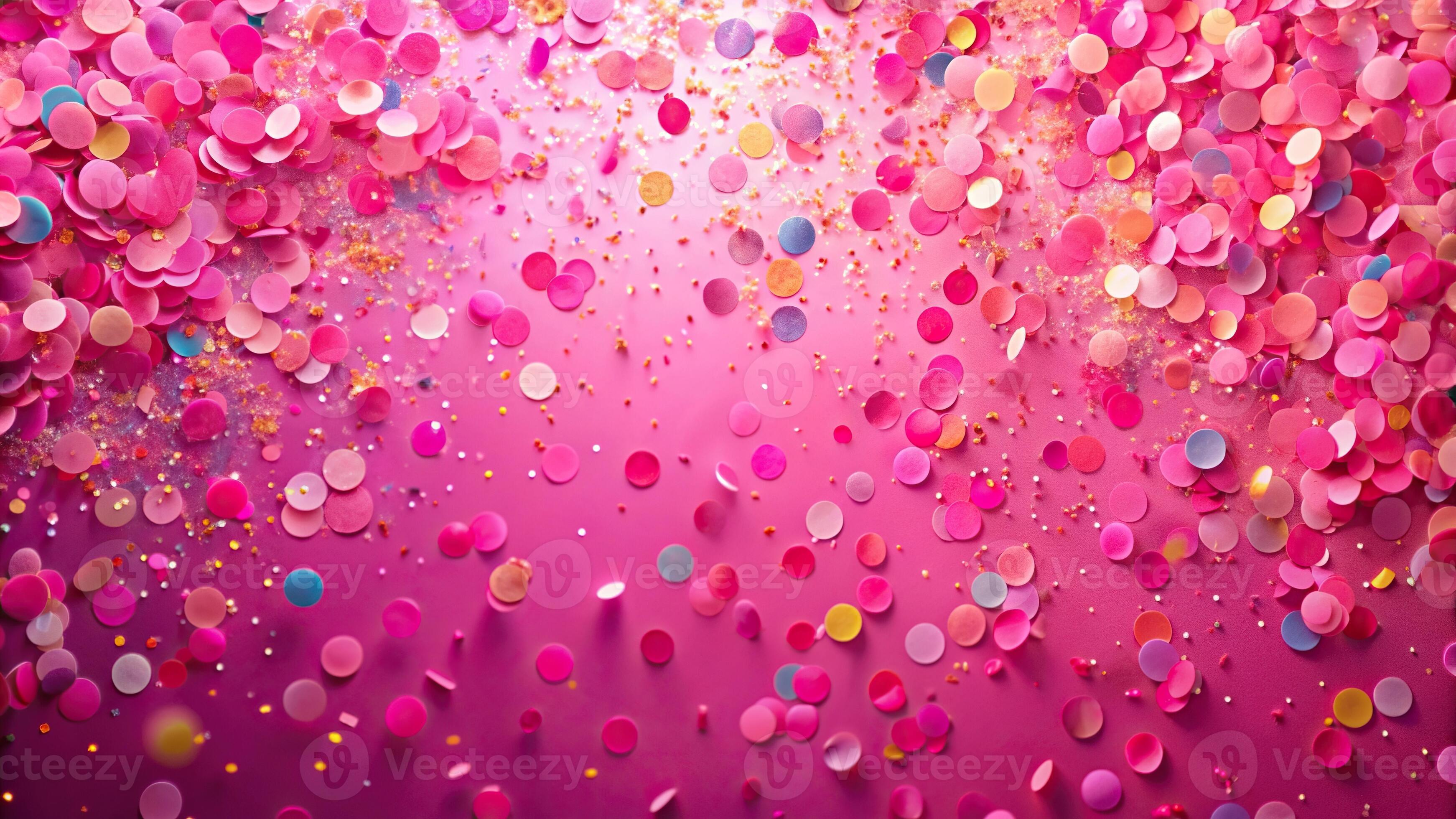 background, colorful, celebration, happy, confetti, joyful,pink, A stock photo featuring a ...