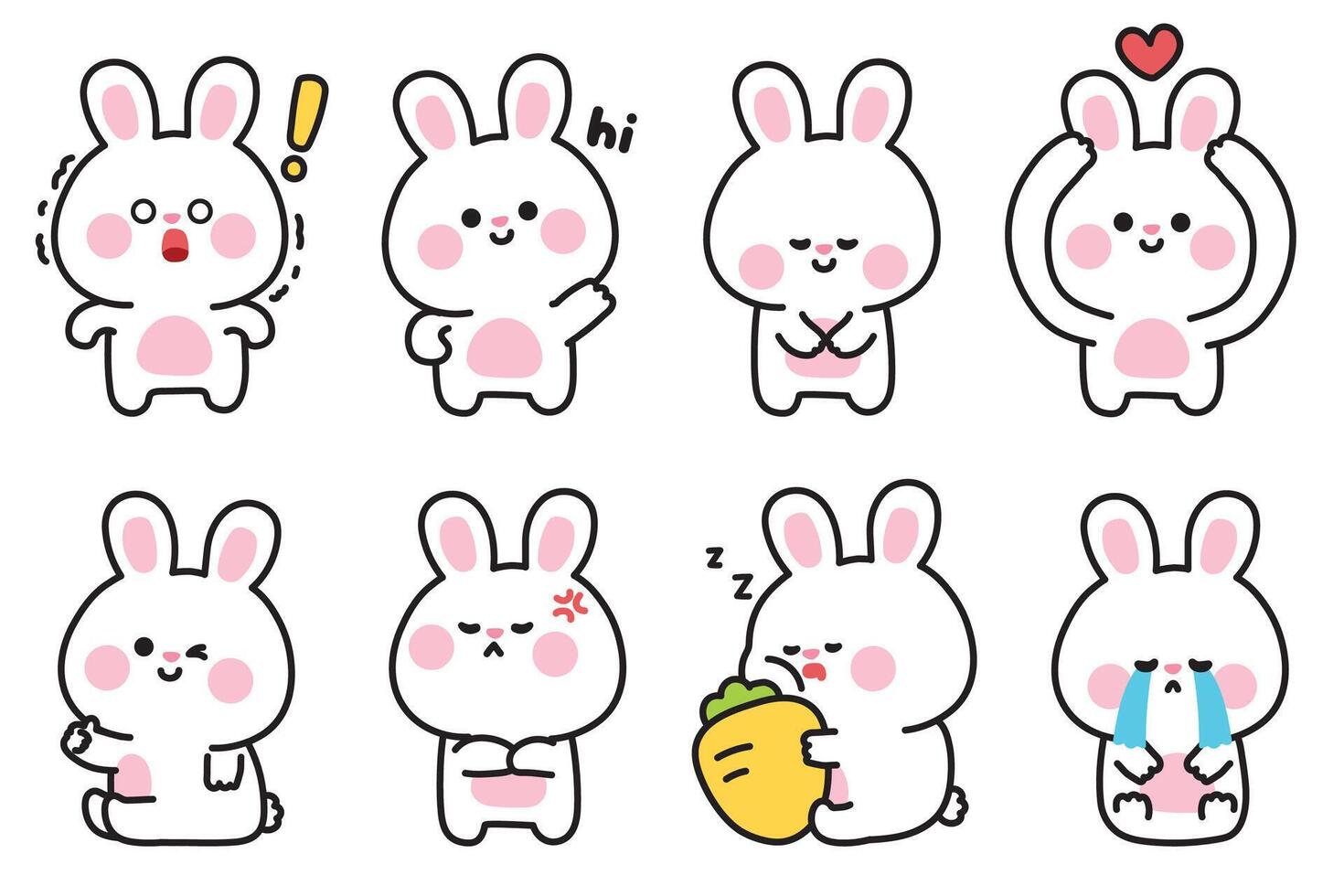 Cute Stickers Vector Art Icons and Graphics for Free Download