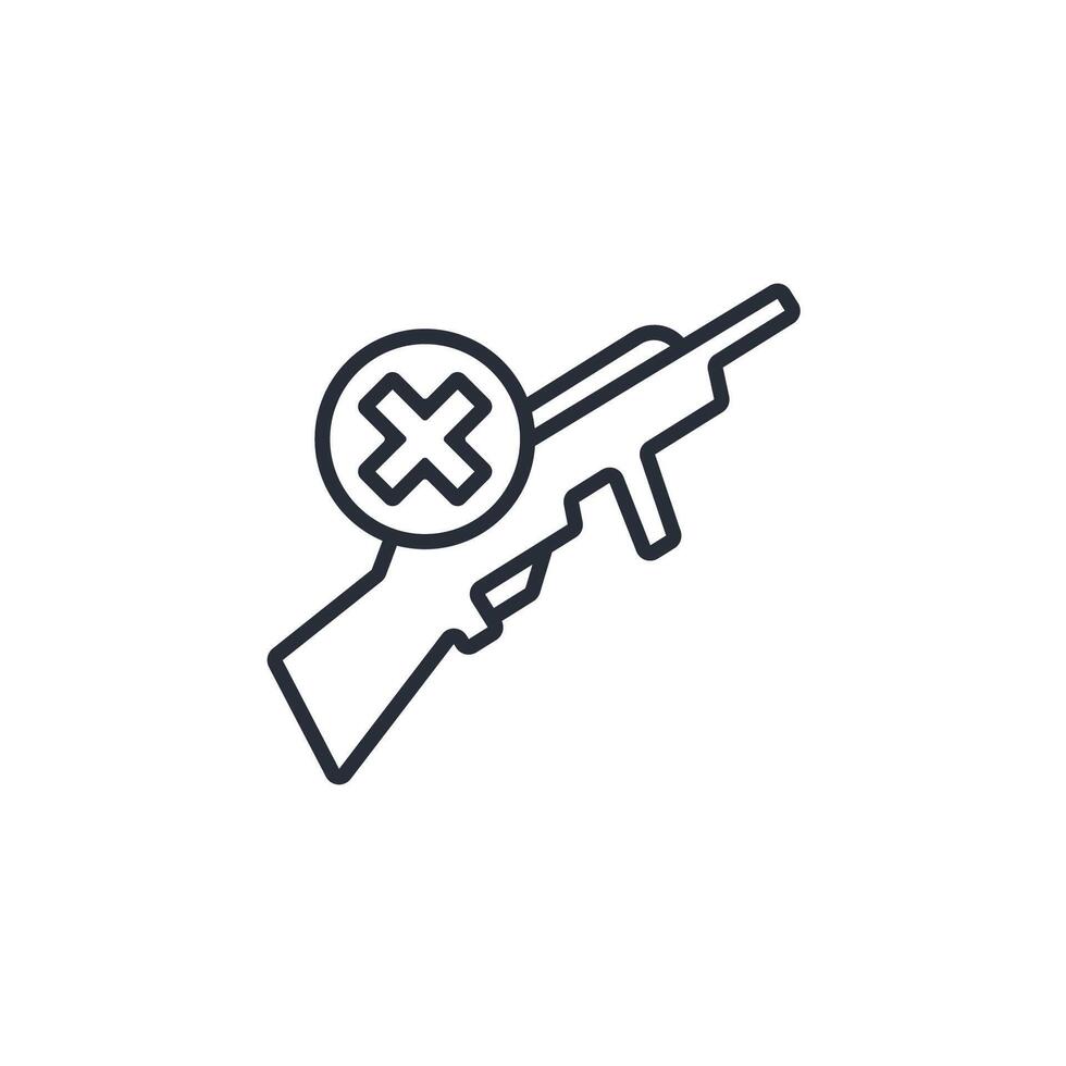 ilegal arma icono. .editable trazo.lineal estilo firmar para utilizar ... ilegal arma icono. .editable trazo.lineal estilo firmar para utilizar ...