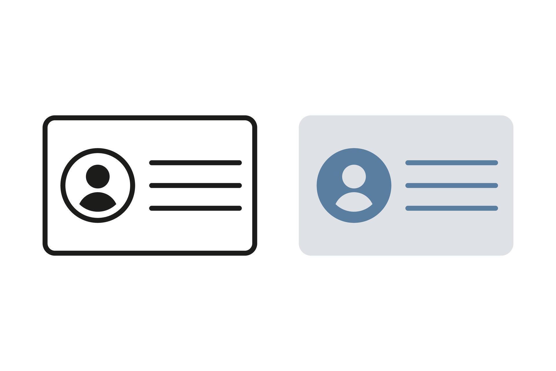 ID card icon set, driver license, staff id card symbol sing 50426449 ... ID card icon set, driver license, staff id card symbol sing 50426449 ...