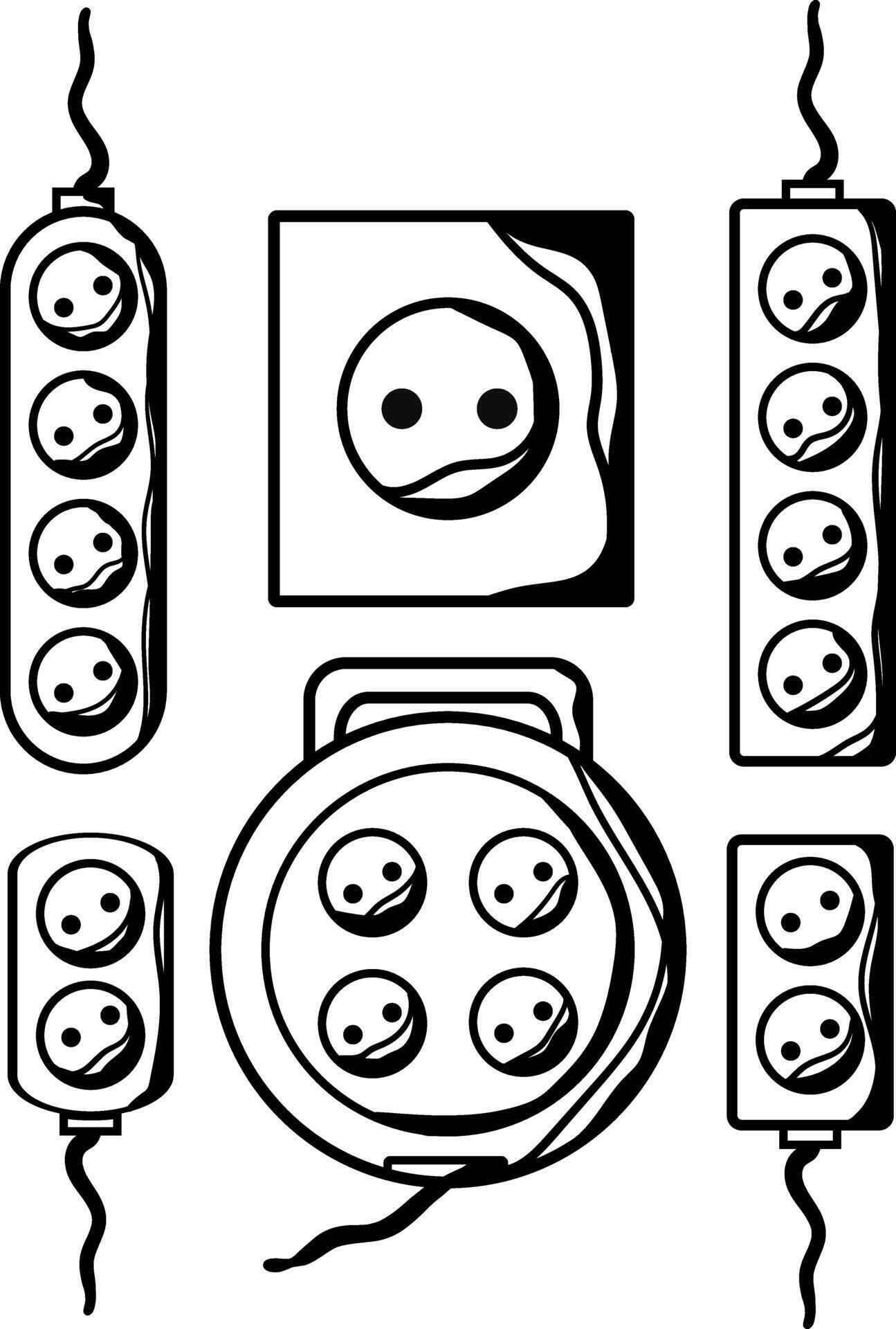 Electric Socket Plugins 50449837 Vector Art at Vecteezy