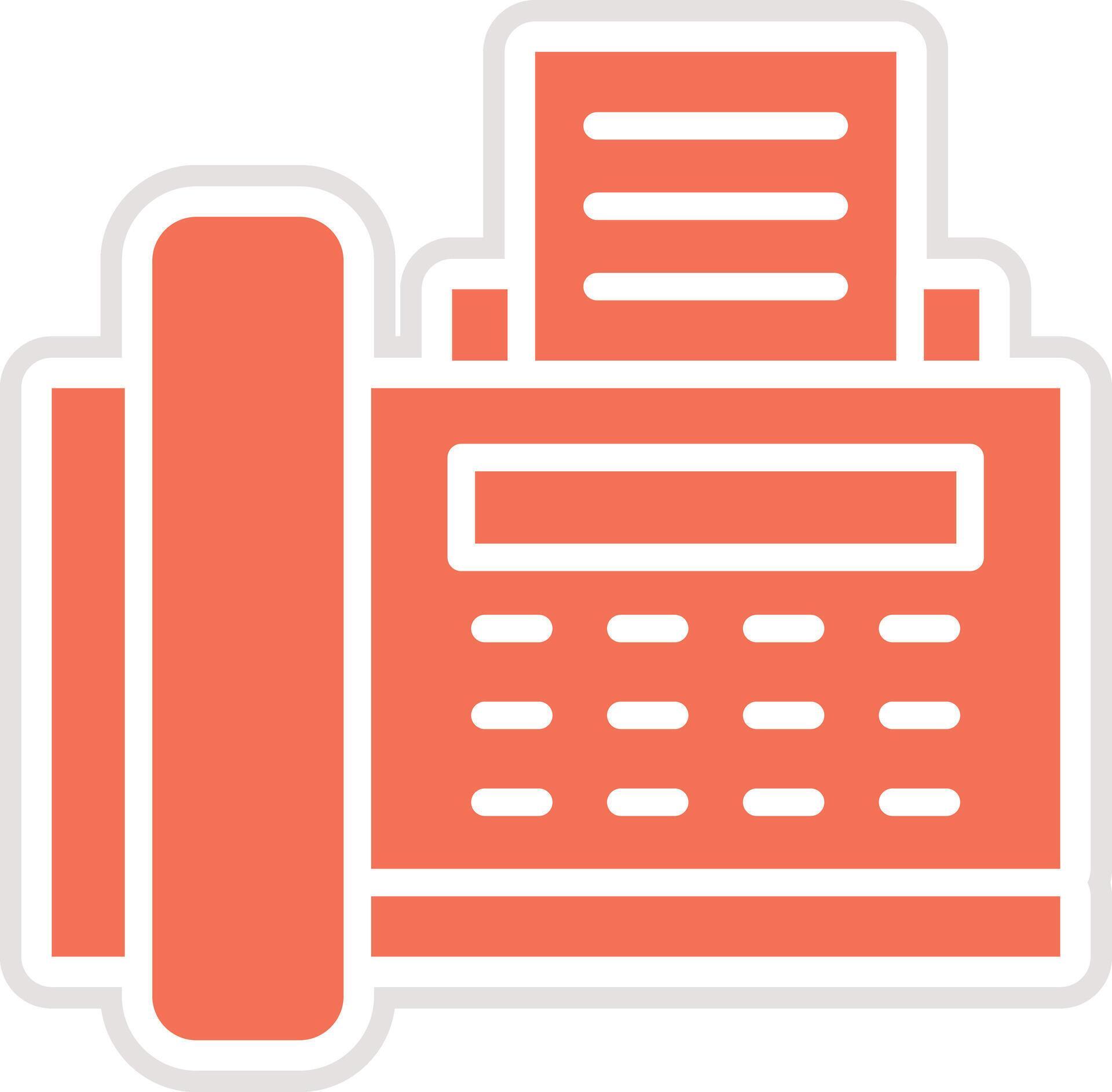 Fax machine Icon Design Illustration 50450577 Vector Art at Vecteezy