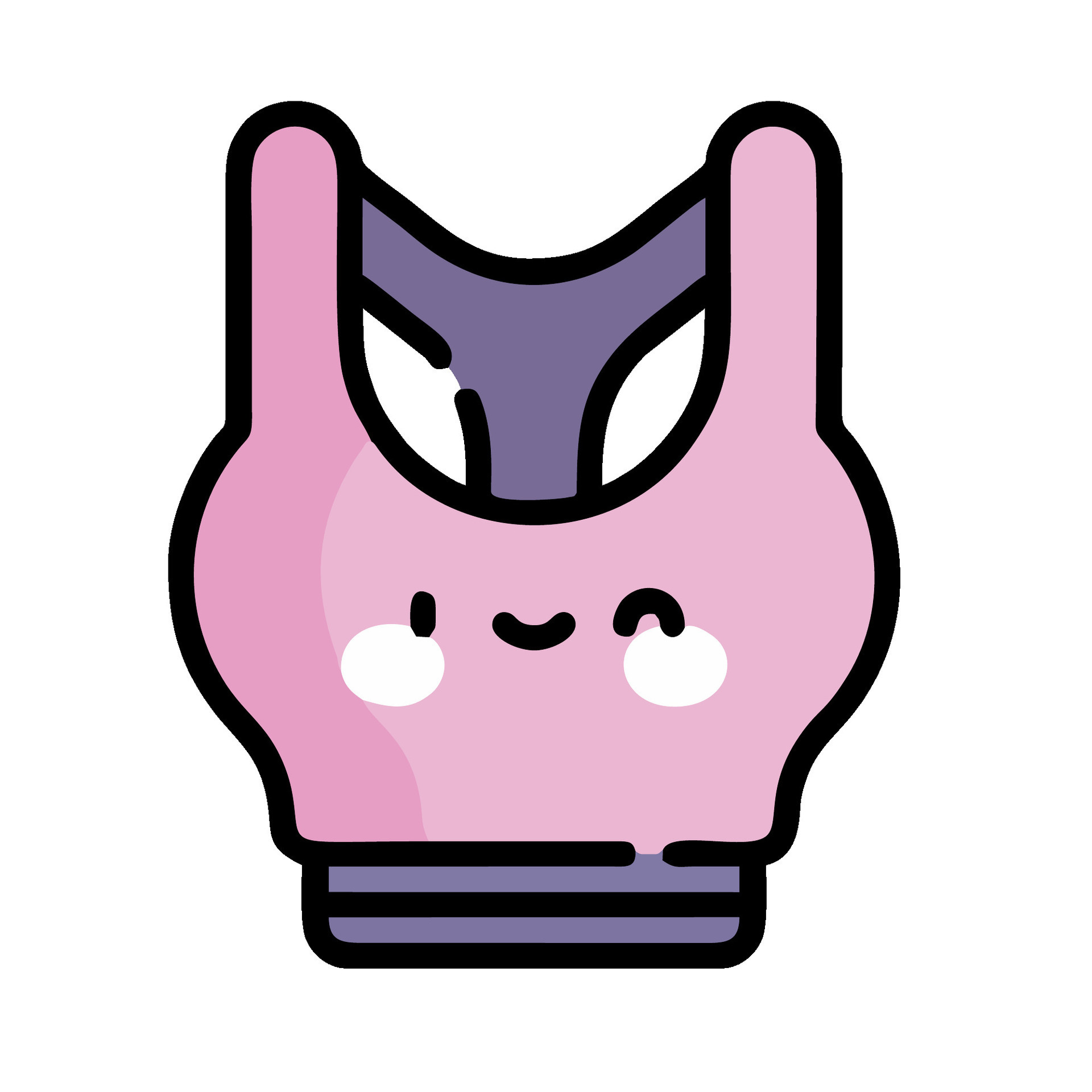 A Pink Sports Bra With A Smiley Face 50458529 Vector Art At Vecteezy
