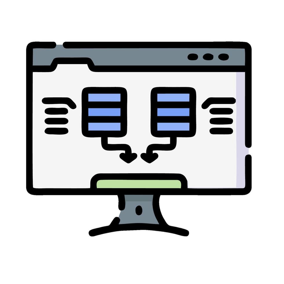 A computer monitor with a computer screen and a computer 50462046 ...