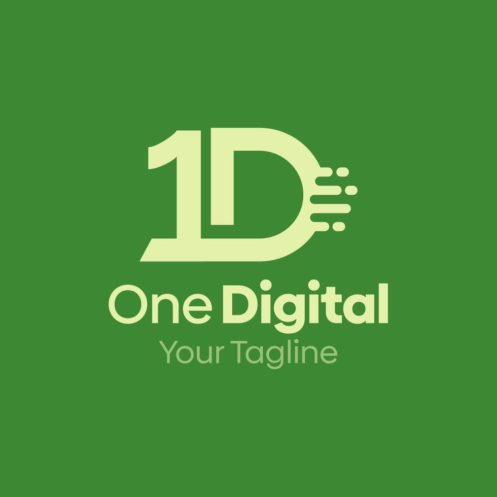 One Digital Logo Design 50463729 Vector Art At Vecteezy