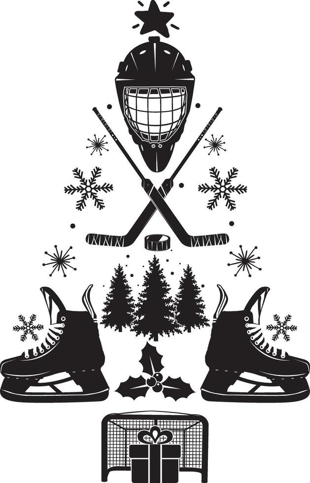 Hockey Goalie Christmas Tree, Ice Hockey, Winter Sports, Hockey ...