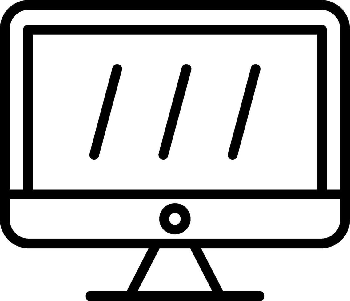 Computer Line Icon 50475653 Vector Art at Vecteezy