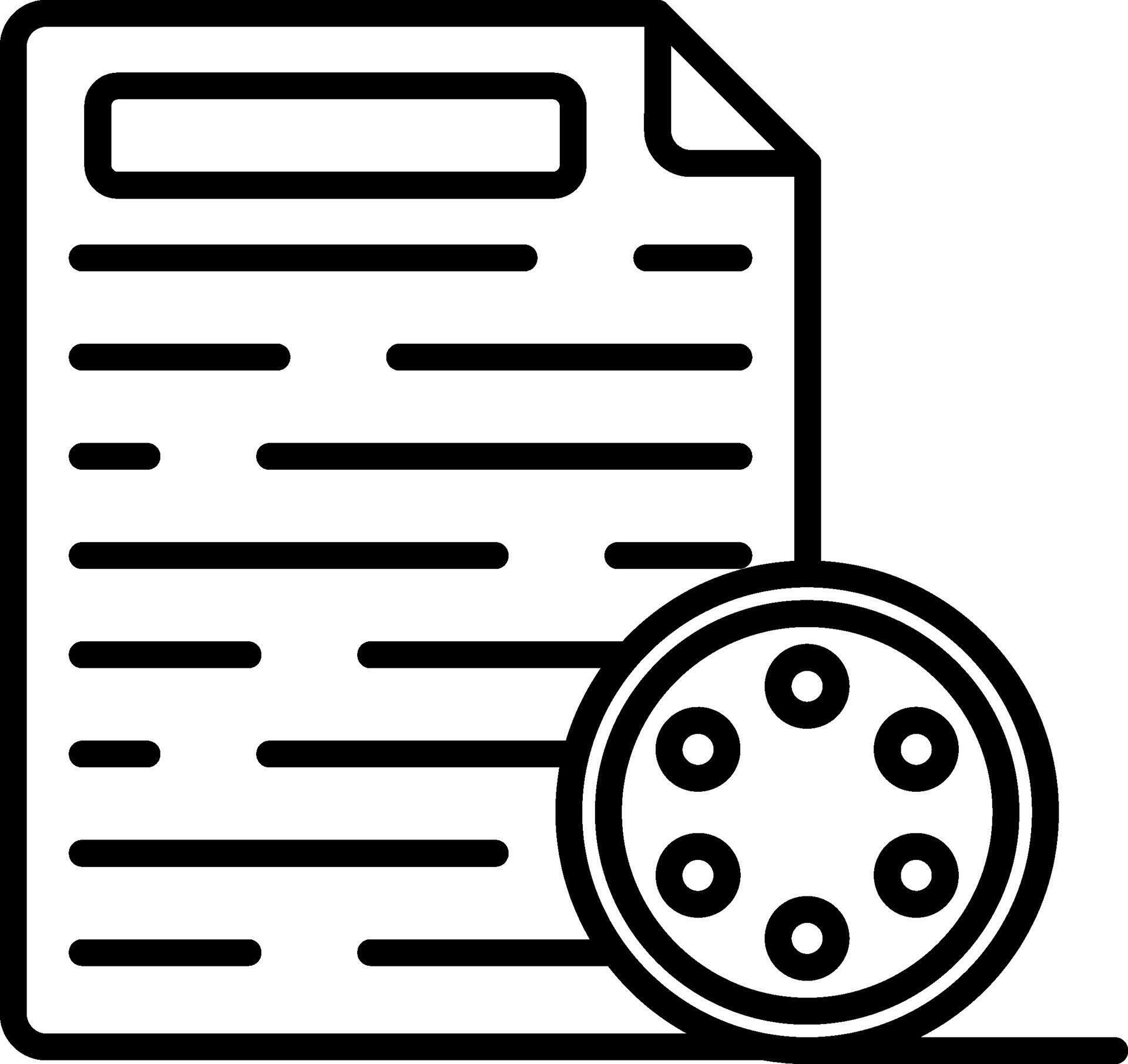 Transcript Line Icon 50476548 Vector Art at Vecteezy