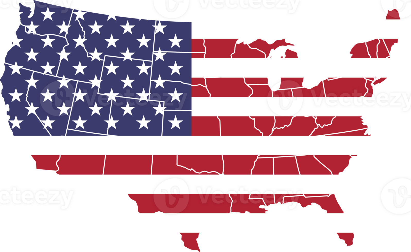 unido estados de America bandera modelo en país mapa 50477096 PNG unido estados de America bandera modelo en país mapa 50477096 PNG