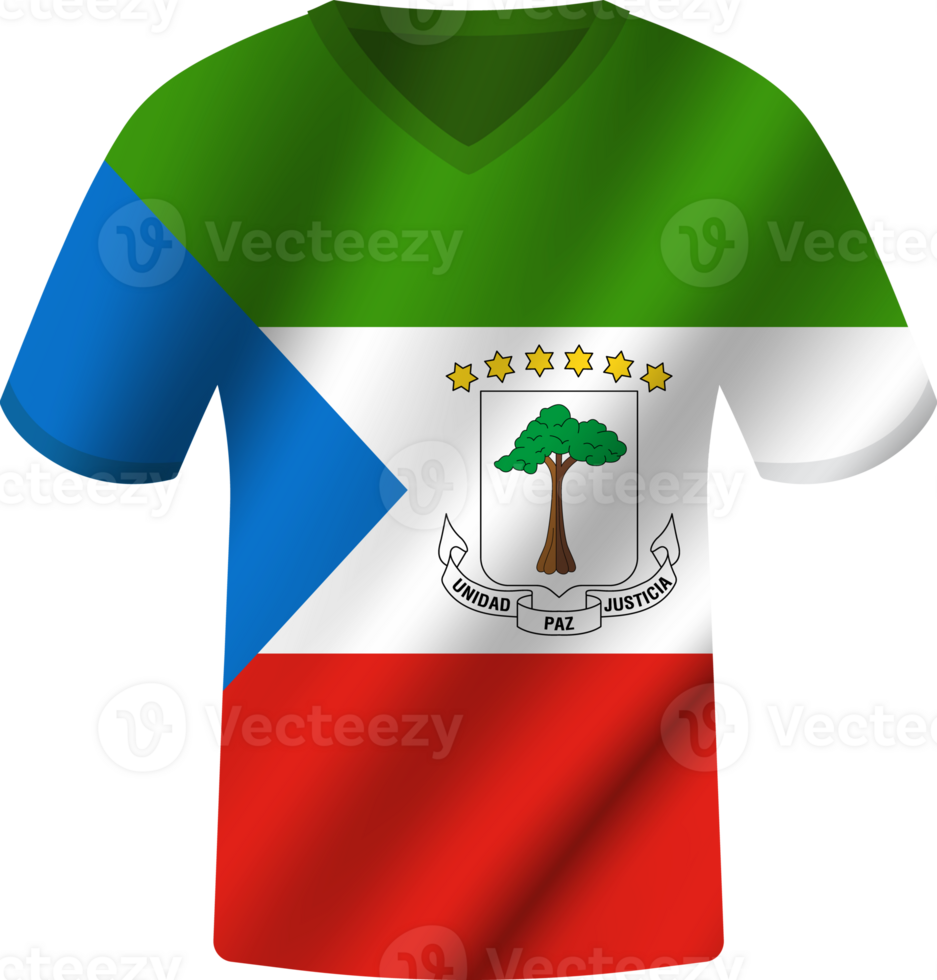 Equatorial Guinea Flag Waving Jersey Soccer Team 50477237 Png