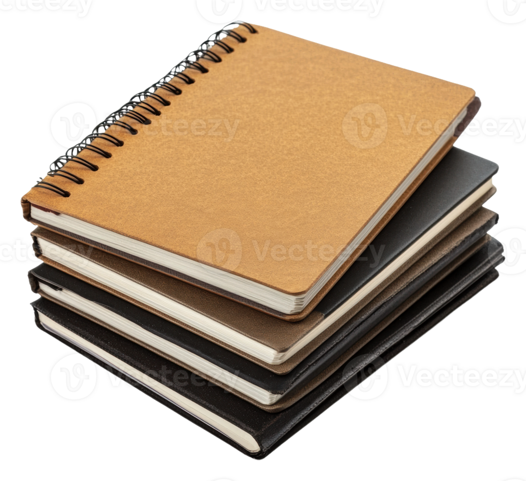 Spiral-bound notebooks on white background, cut out - stock . 50480866 PNG Spiral-bound notebooks on white background, cut out - stock . 50480866 PNG