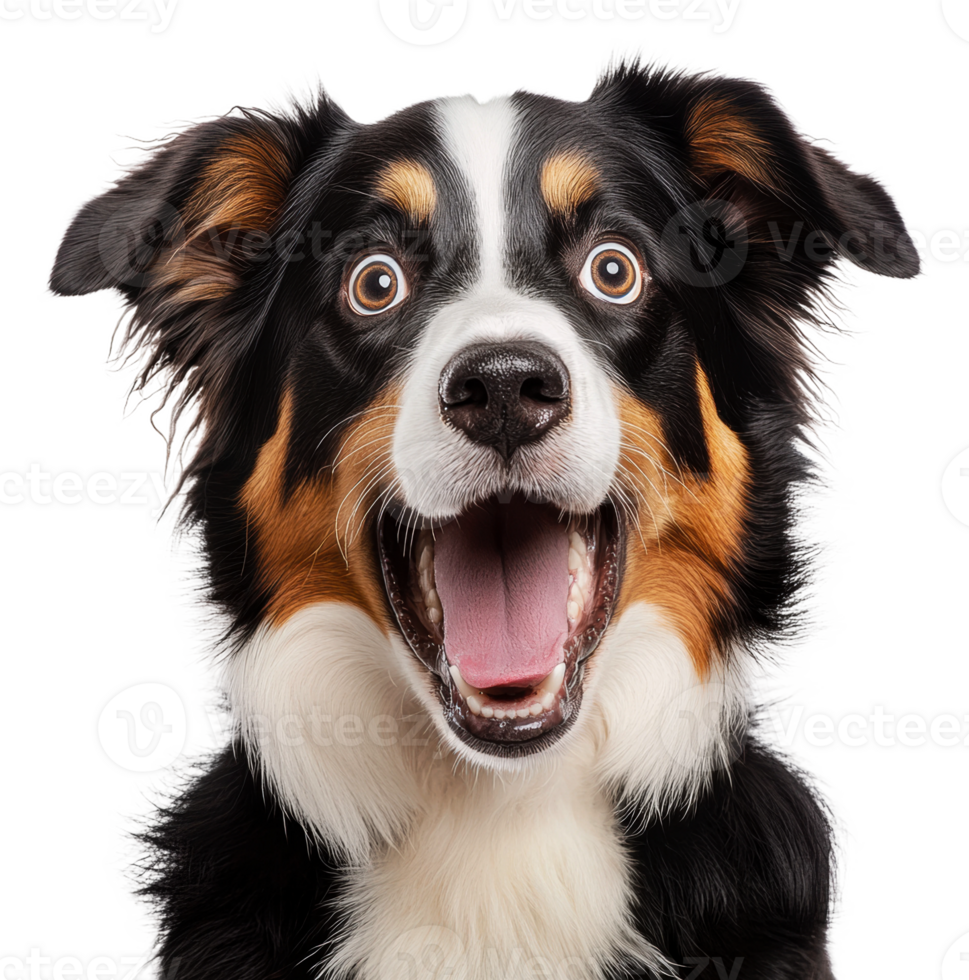 Excited aussie shepherd, cut out - stock . 50482038 PNG Excited aussie shepherd, cut out - stock . 50482038 PNG