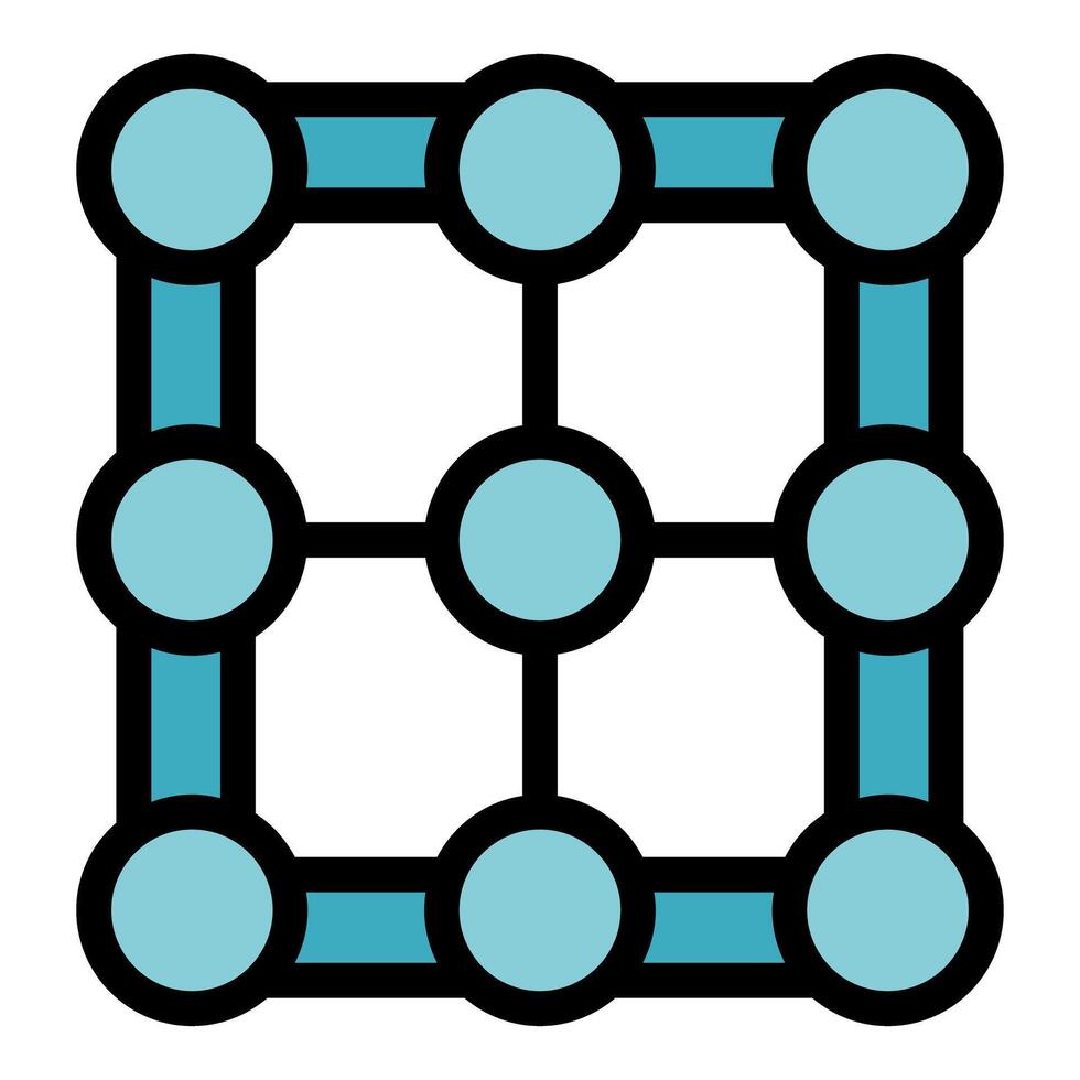 Blockchain network connecting dots crypto icon showing decentralized ledger technology 50487890 ...