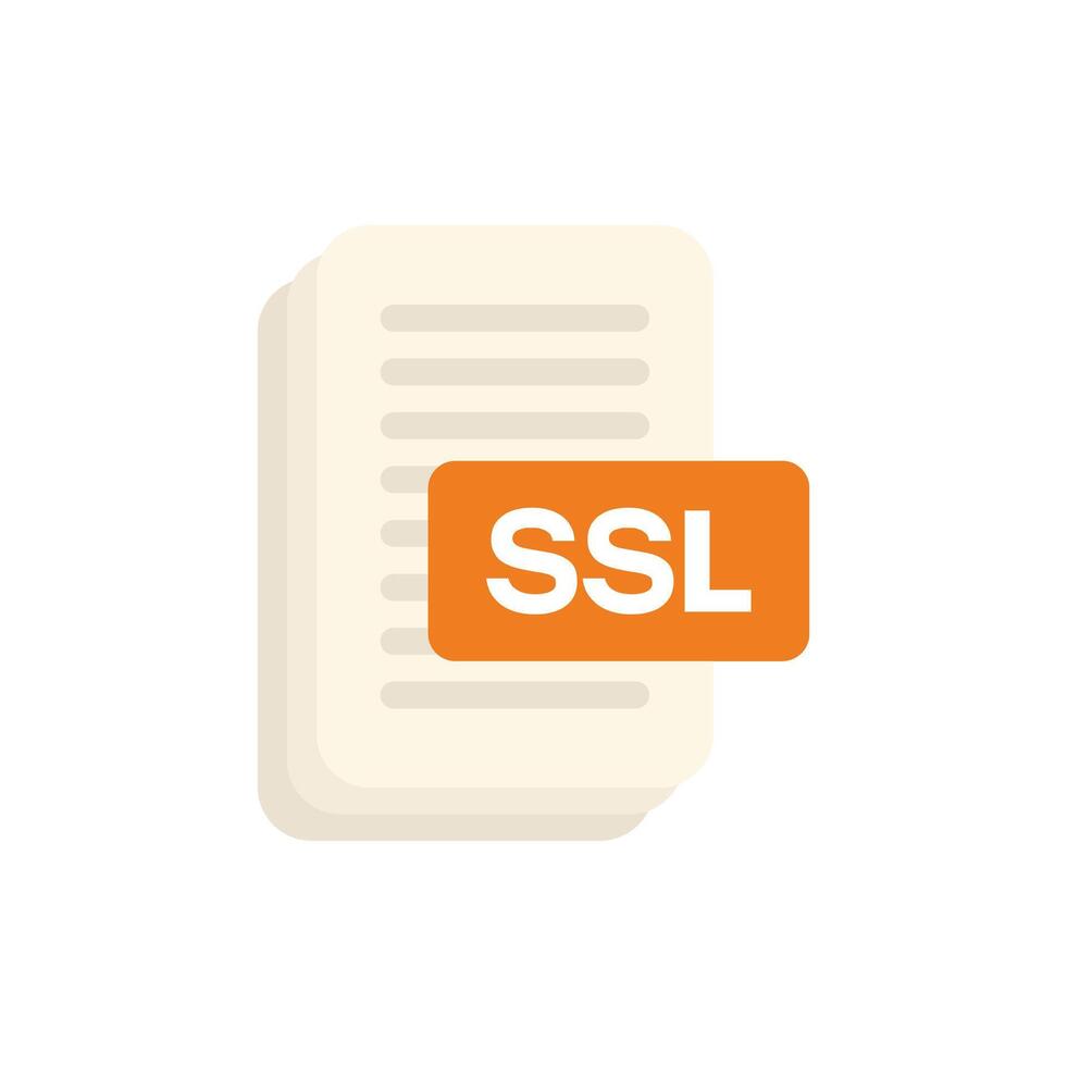 Document Using Ssl Encryption For Secure Connection 50489861 Vector Art
