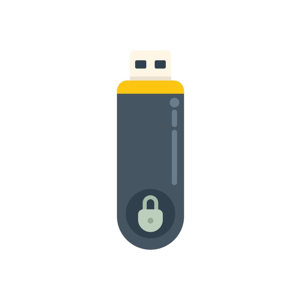 Usb flash drive showing secure data encryption concept 50489876 Vector ...