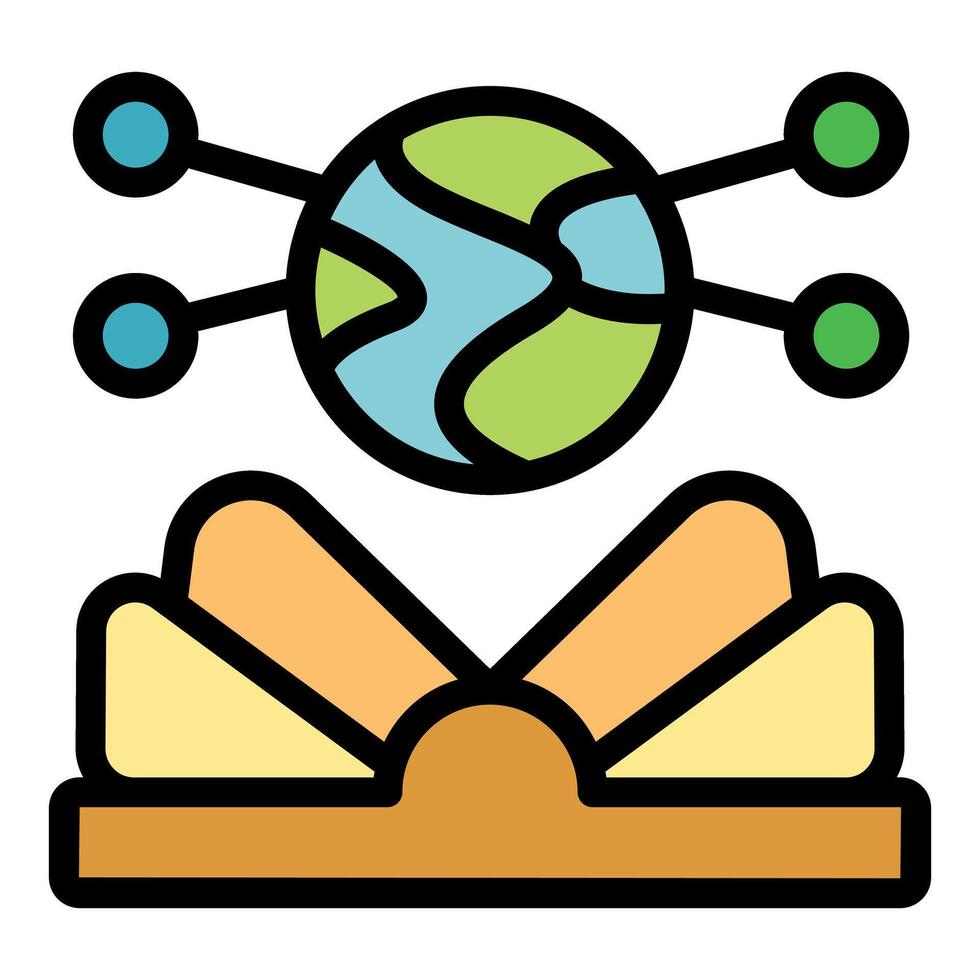 Global Network Connecting World With Data Flow Lines 50490915 Vector Art At Vecteezy