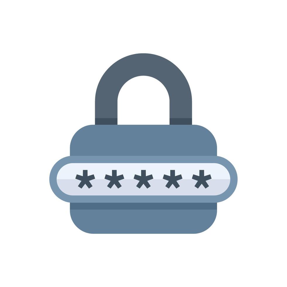 Padlock Protecting Password With Asterisks Showing Secure Login 50491427 Vector Art At Vecteezy