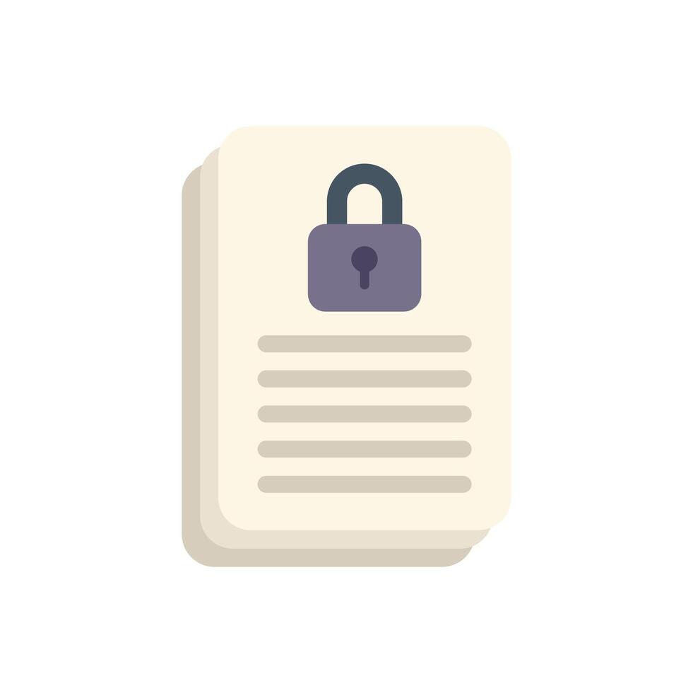 Locked File Representing Data Encryption And Security 50491439 Vector