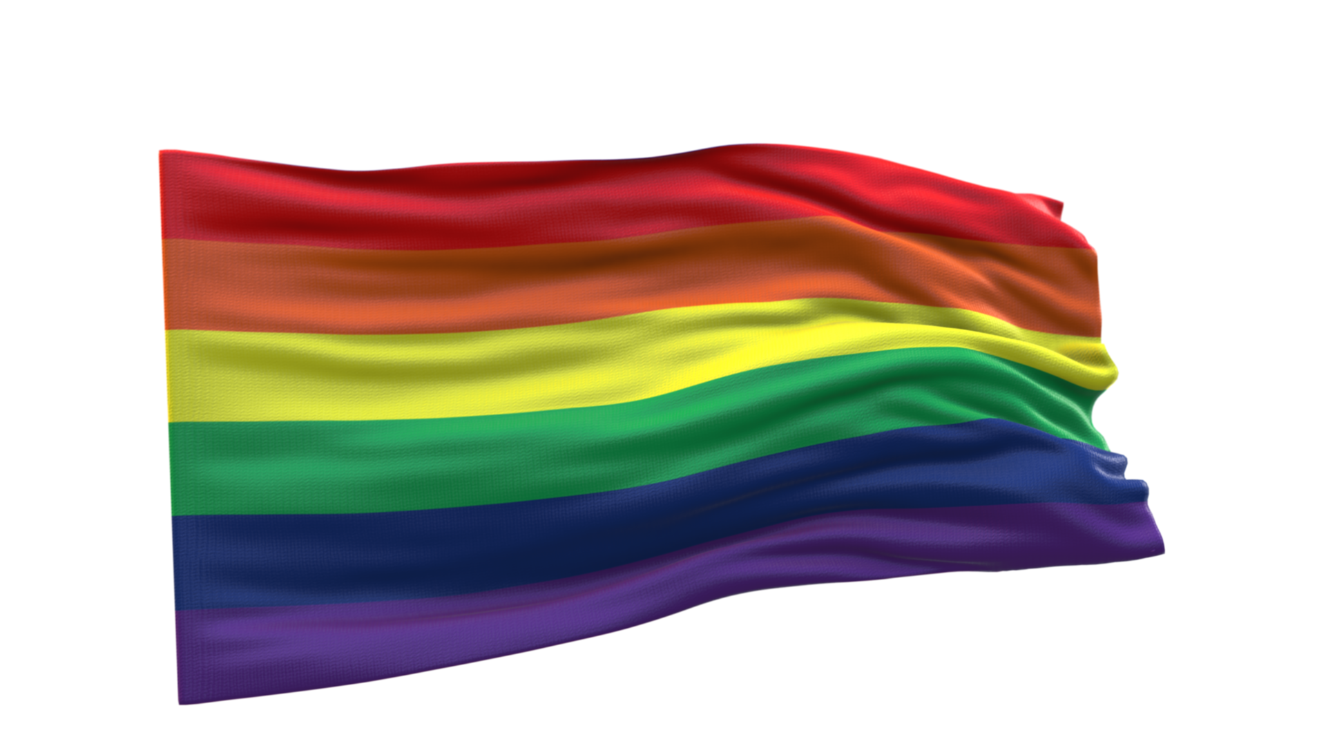 LGBT pride flag, LGBTQ rainbow flag waving illustration clipart transparent background image ...