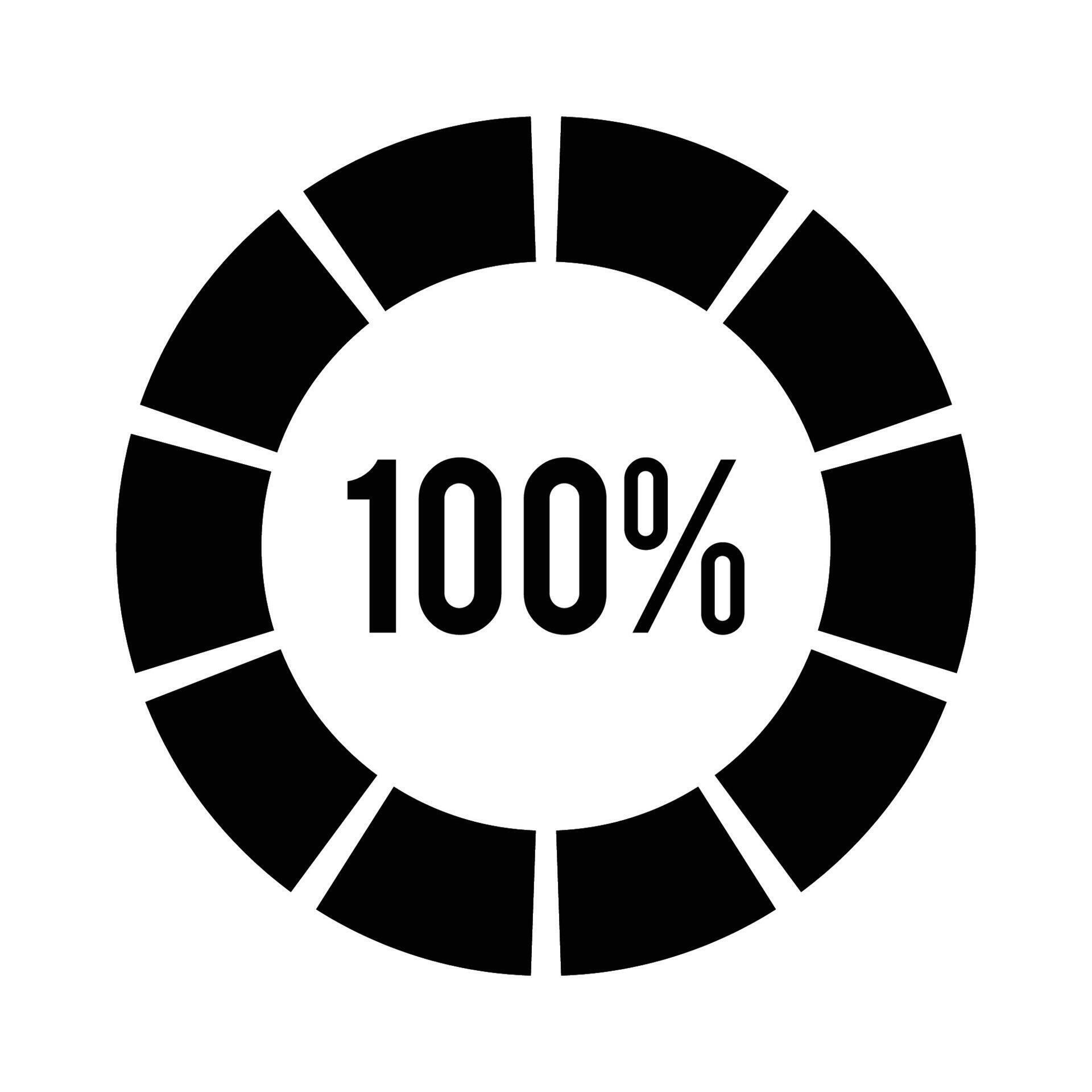 Circle 100 percent loading or circle 10 percent progress. 50498869 Vector Art at Vecteezy