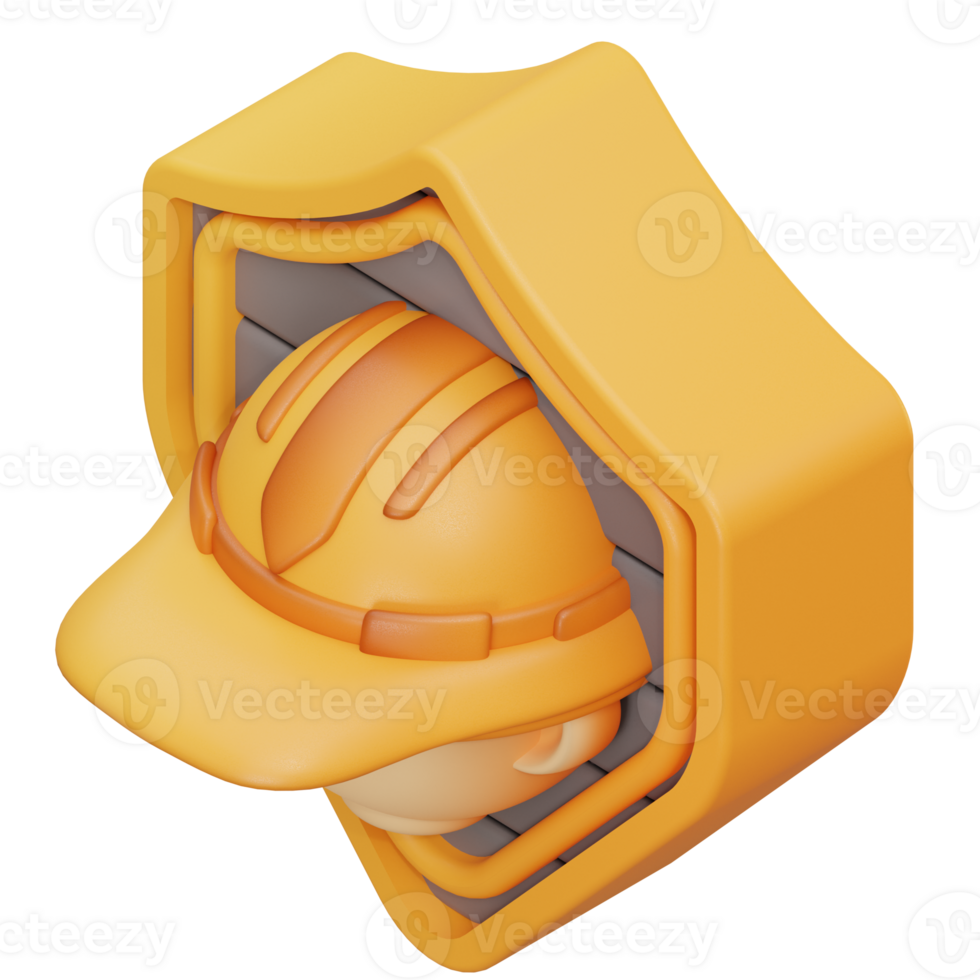 A yellow construction helmet icon 50515945 PNG