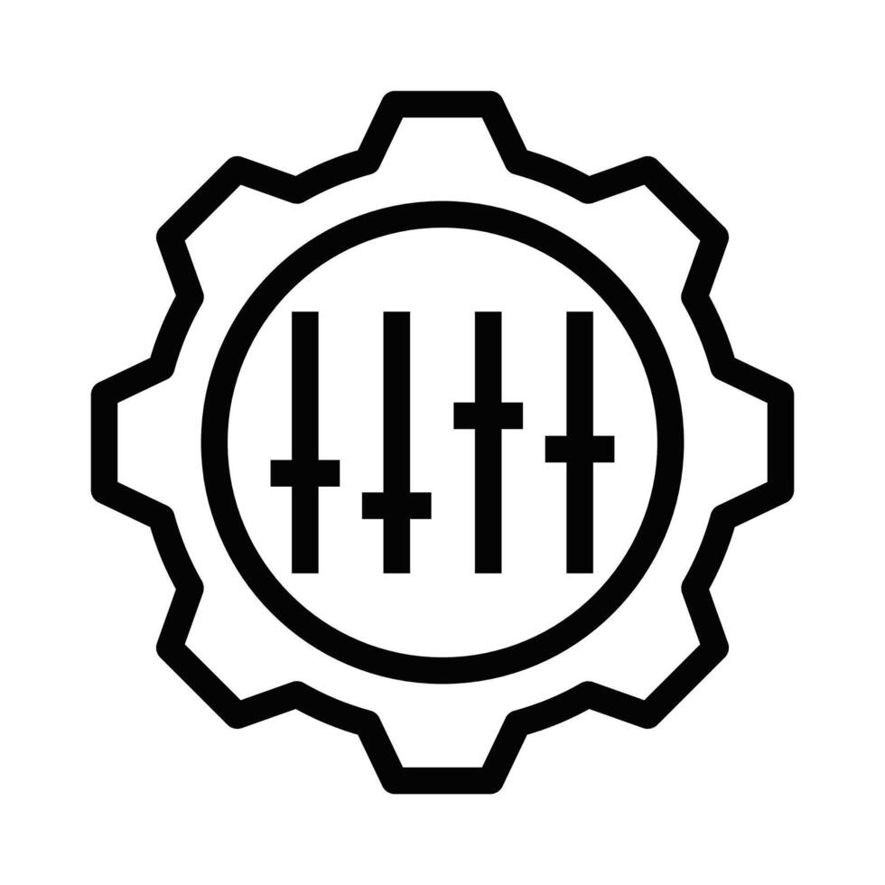 Illustration Of A Settings Gear Icon Perfect For Customization Control And Configuration