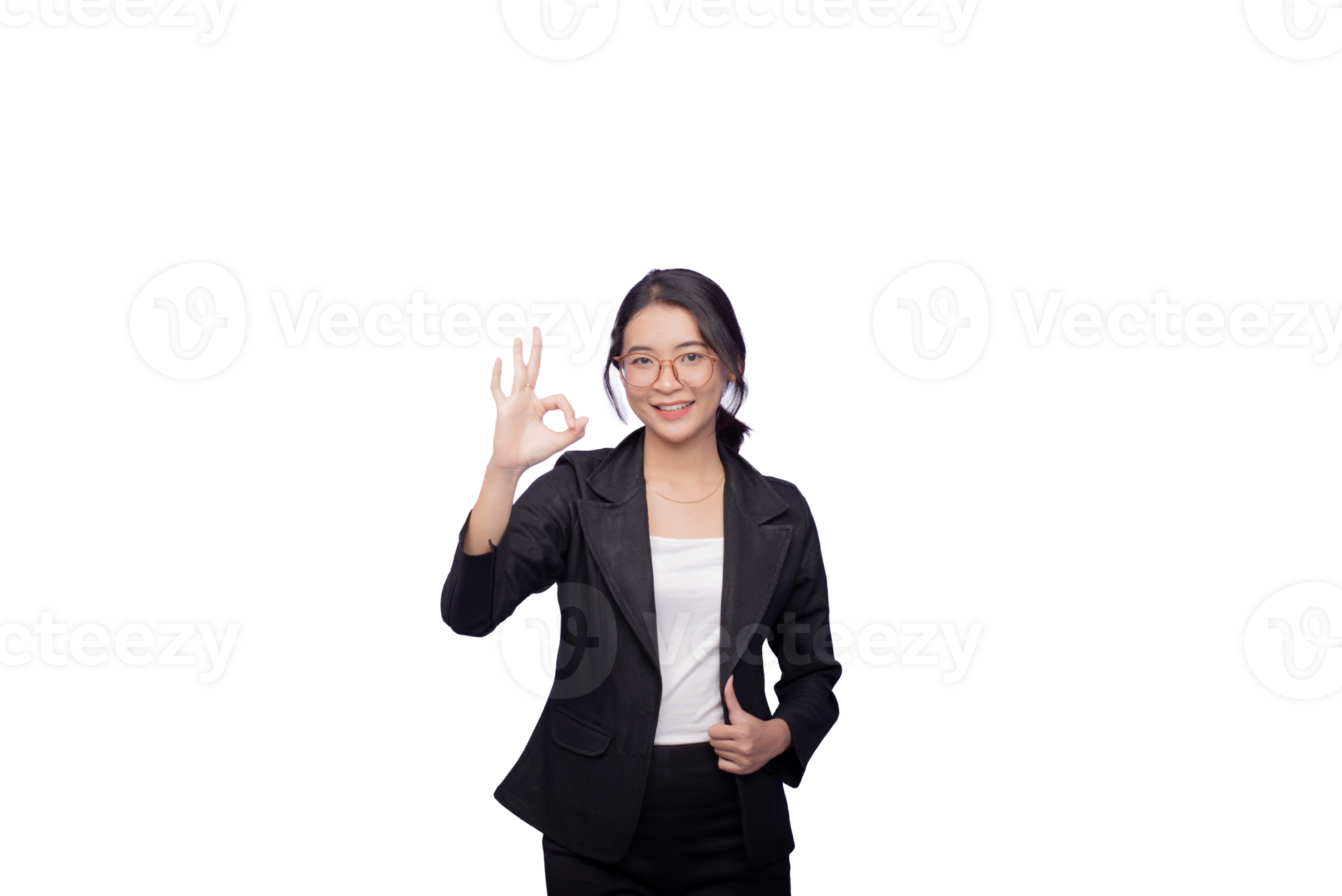 Business woman showing ok sign with her hand 50523658 PNG Business woman showing ok sign with her hand 50523658 PNG