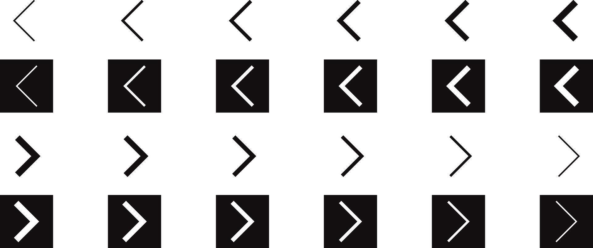 set of previous arrow and next arrow. web page change arrow. 50529472 ...