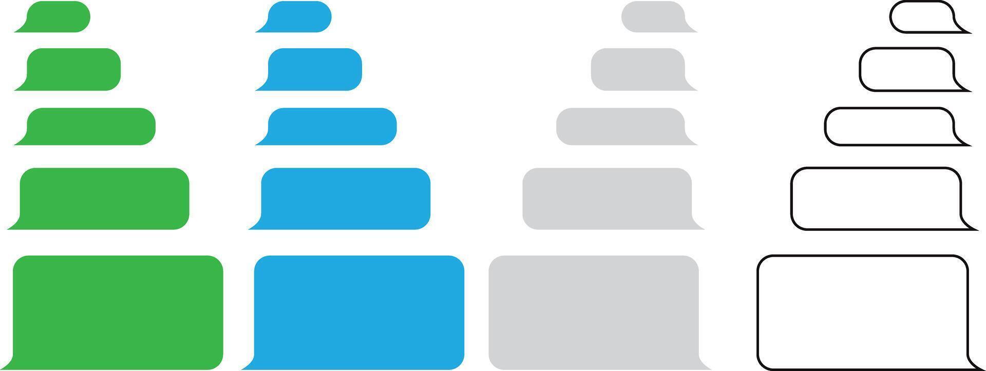 set of speech message bubbles design for chat. 50529503 Vector Art at ...