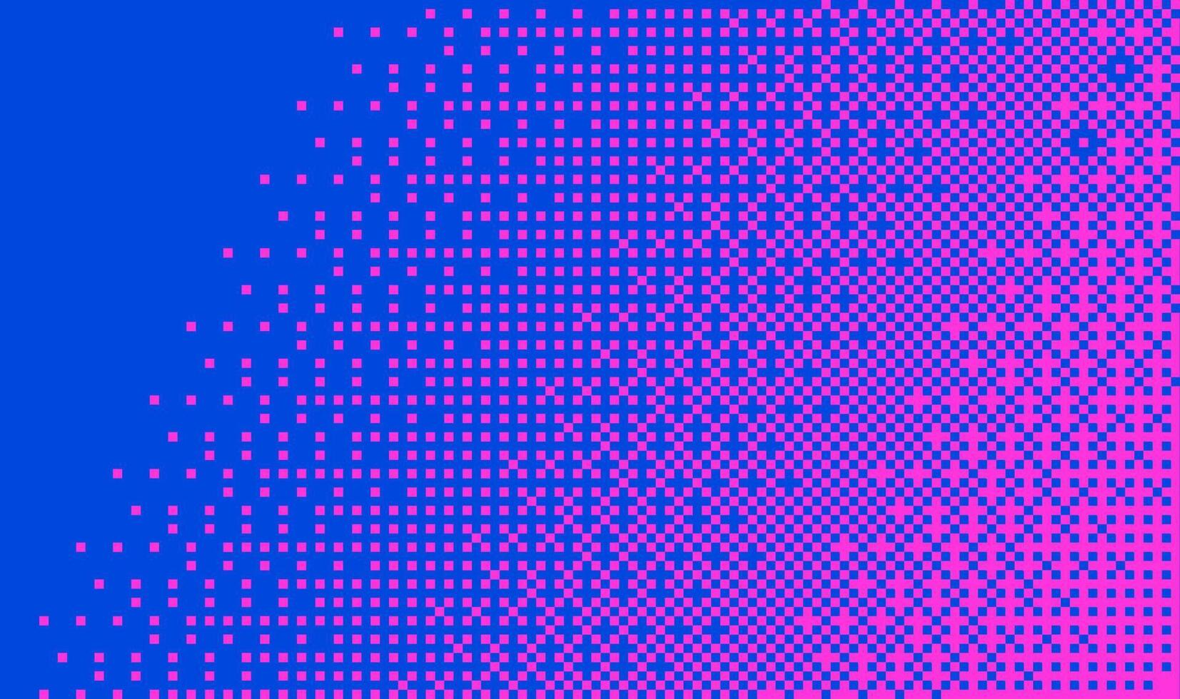 Pixelated bitmap gradient texture. Neon blue and pink dither pattern background. Abstract ...