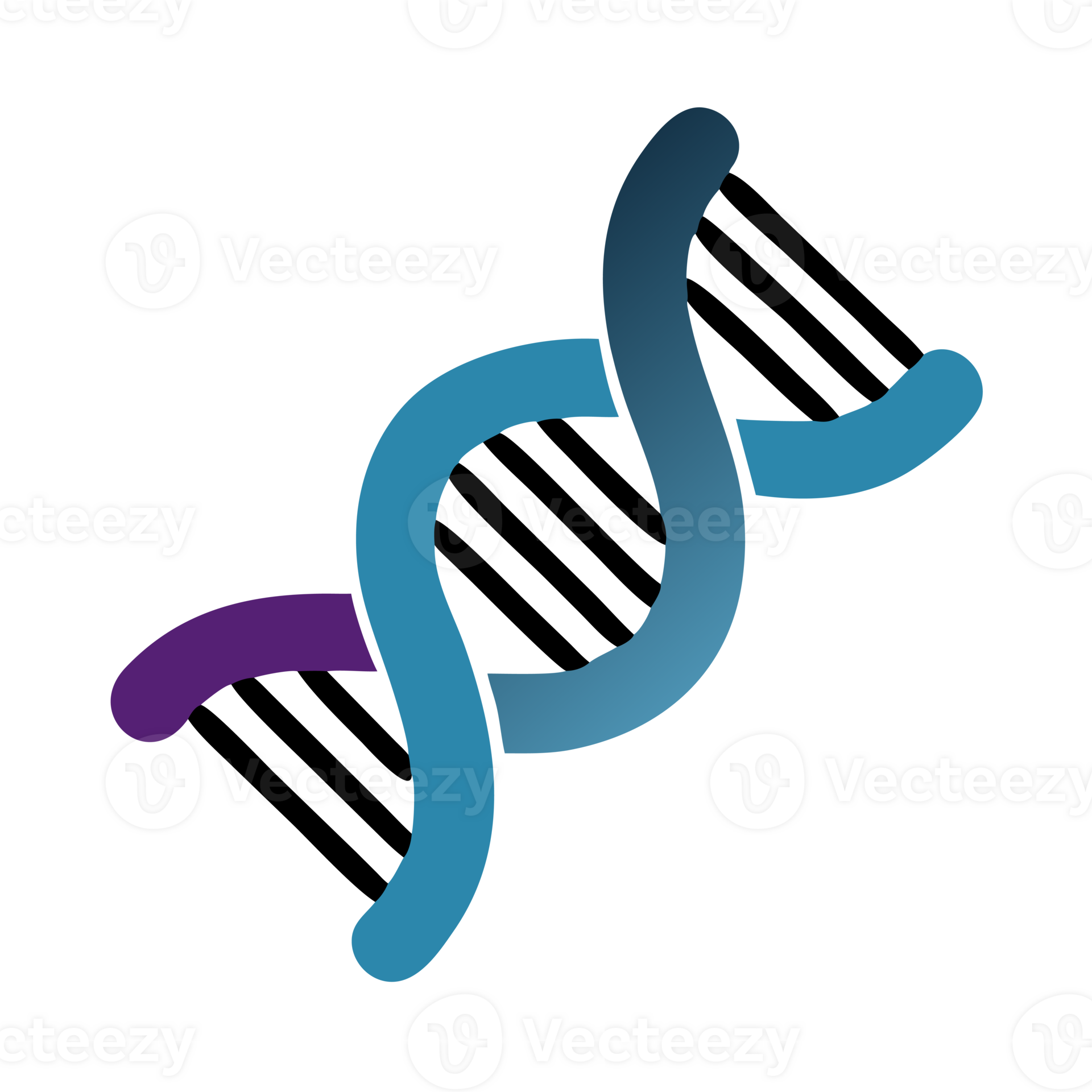 A Blue Dna Double Helix Cutouts 50543292 Png