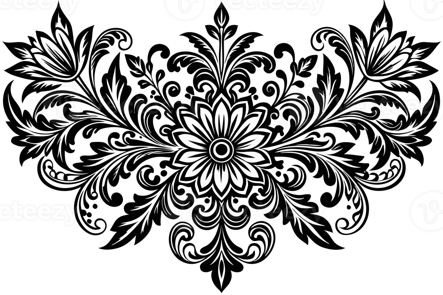 big floral ornament romantic cutouts black 50543664 PNG big floral ornament romantic cutouts black 50543664 PNG