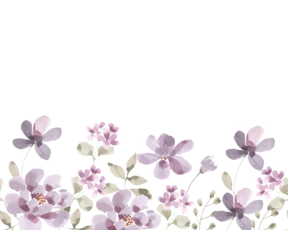 Vintage Purple Flower Watercolor Background 50546375 Vector Art at Vecteezy