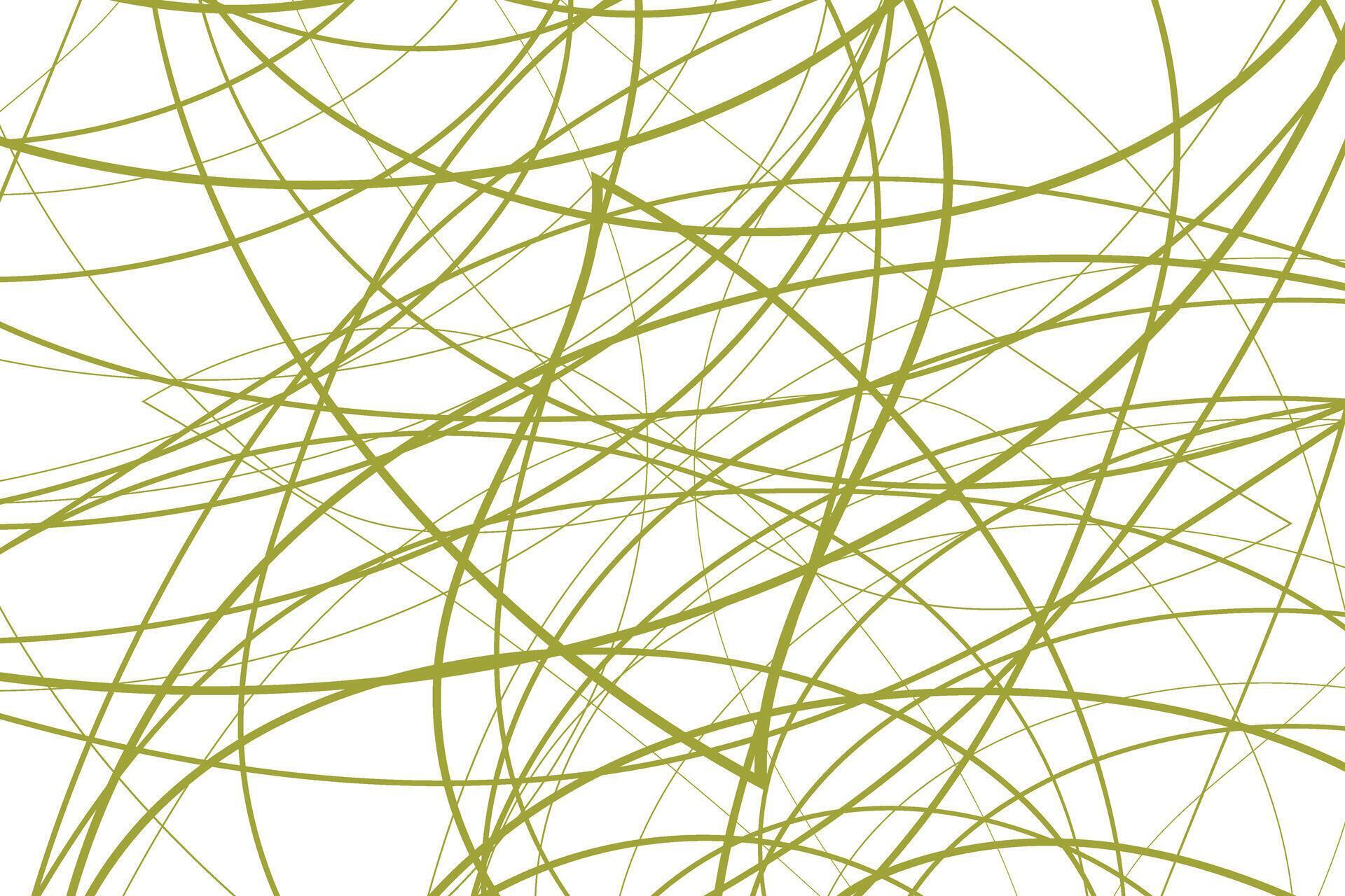 Simple Abstract Olive Color Rendom Thin To Thick Chotic Line Pattern A