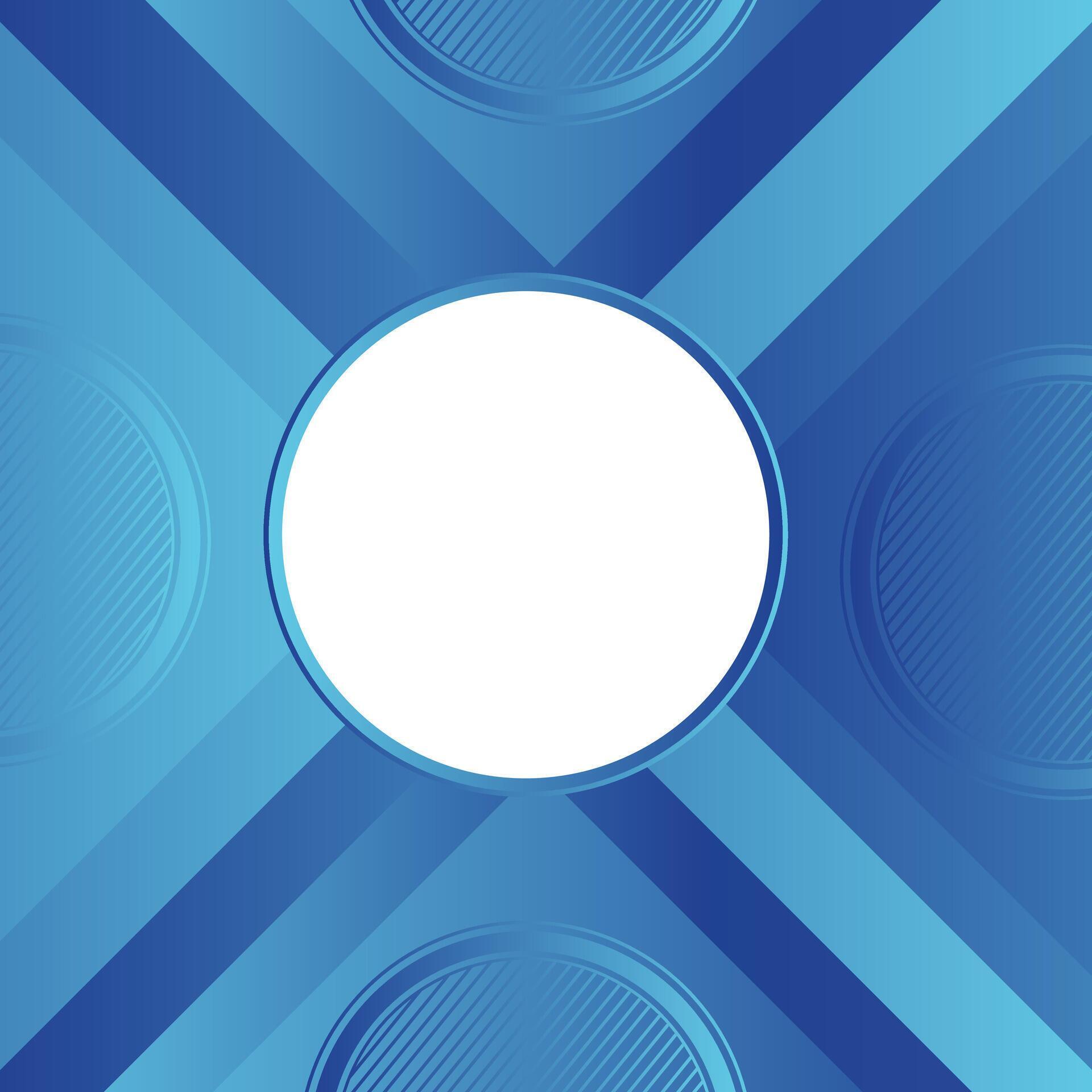 Abstract blue modern background with white frame, stripes and small ...