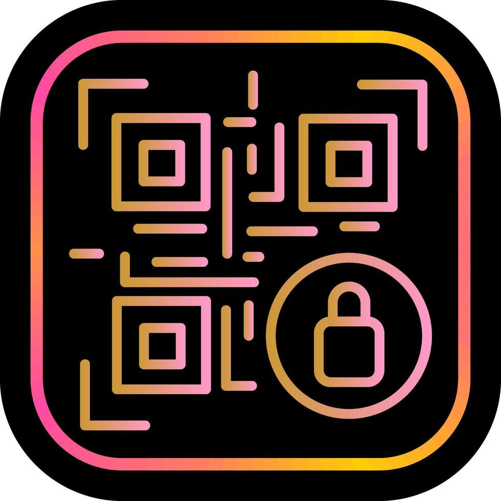 QR Code Encryption Icon Design 50558015 Vector Art at Vecteezy