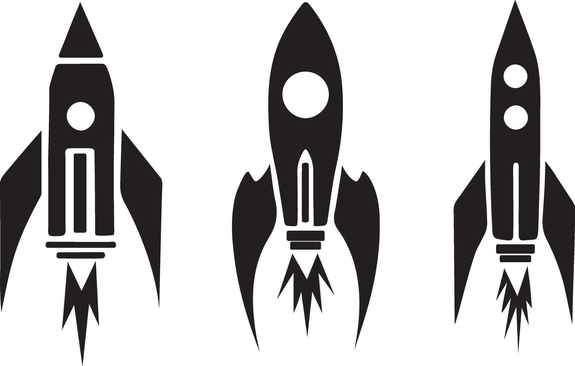 Rocket icon set design 50566700 Vector Art at Vecteezy